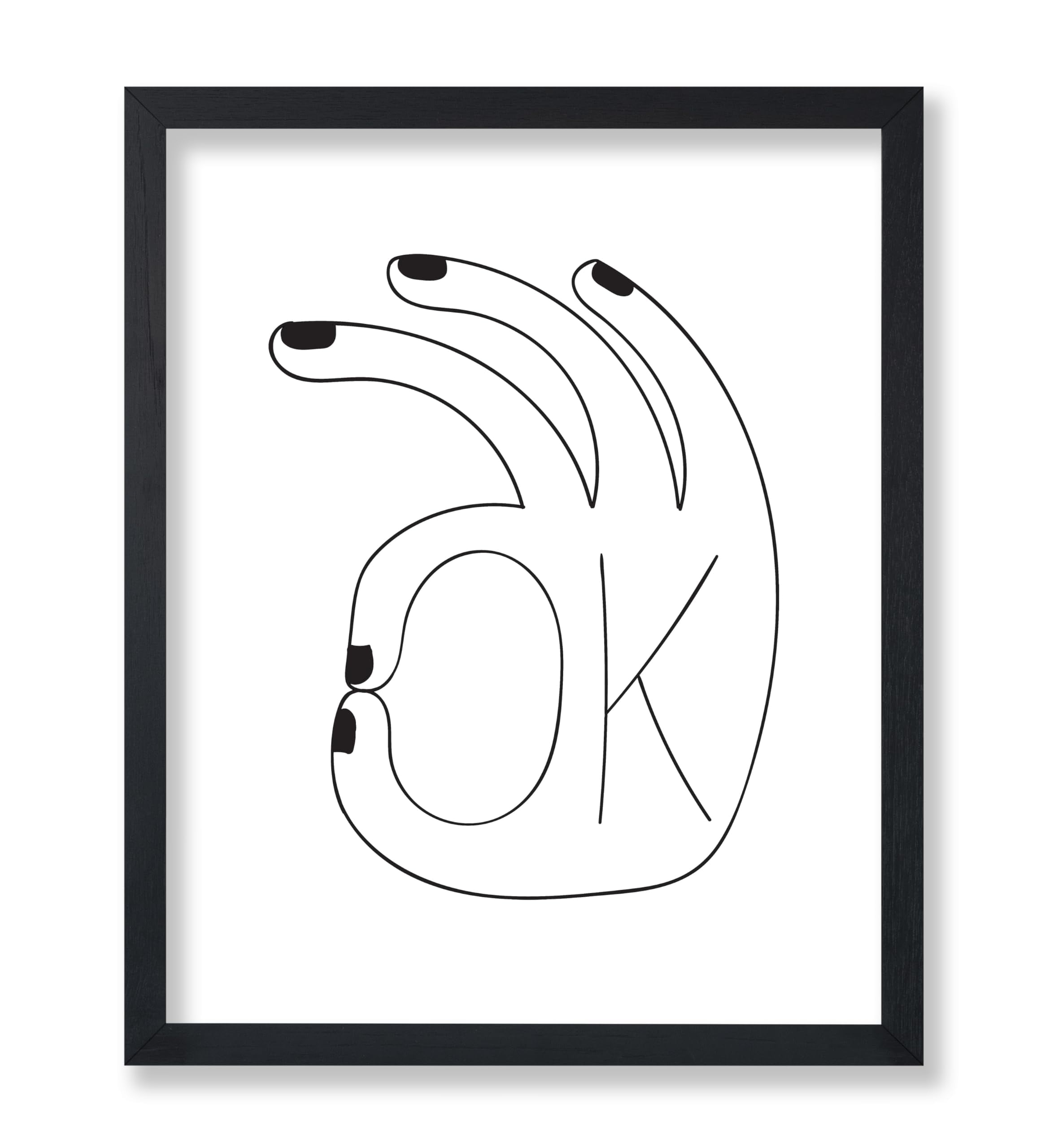 Poster Master Vintage OK Poster - Retro All Okay Print - All OK Sign ...