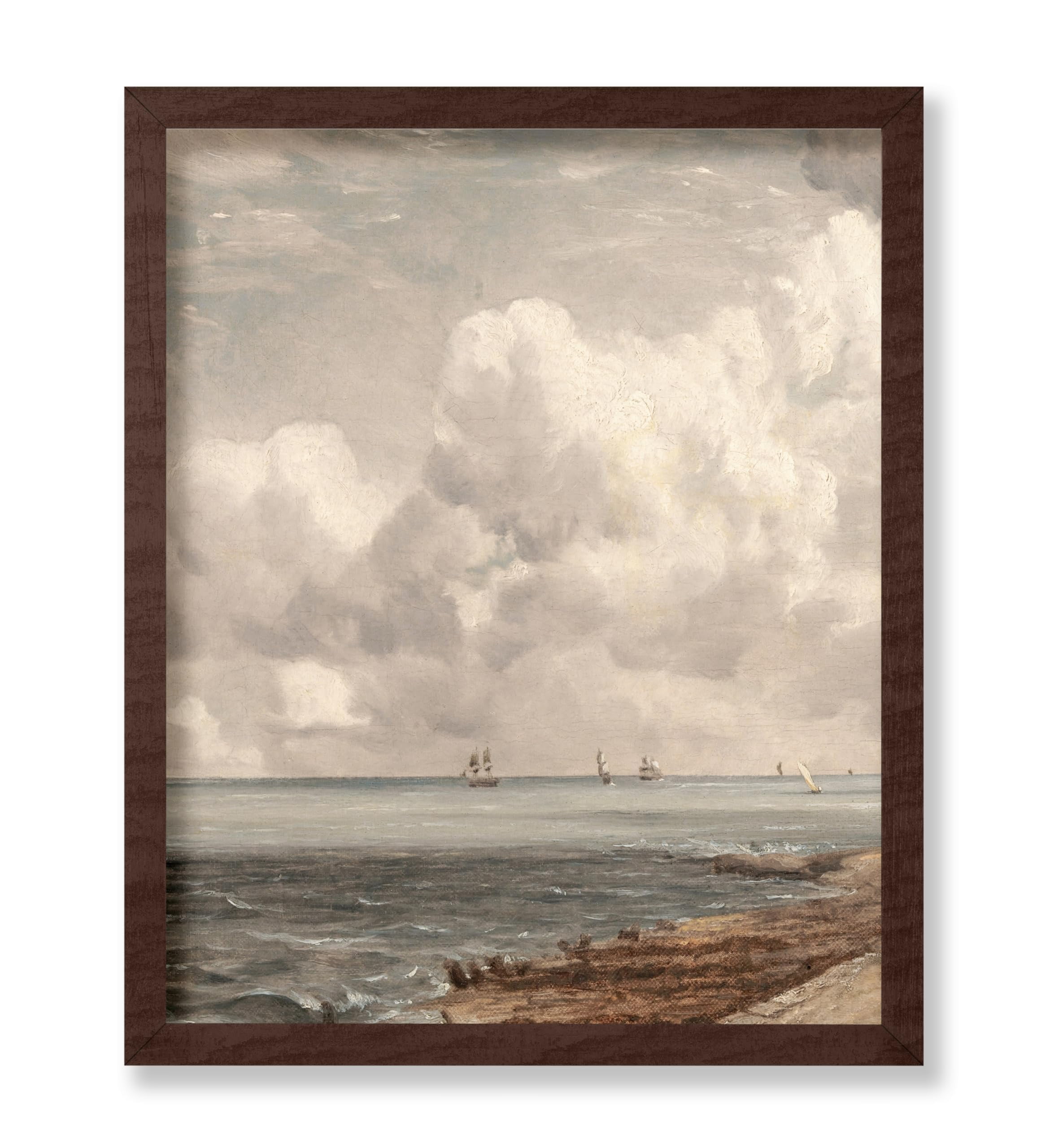 Poster Master Vintage Ocean Poster - Retro Seascape Print - Sailboats ...
