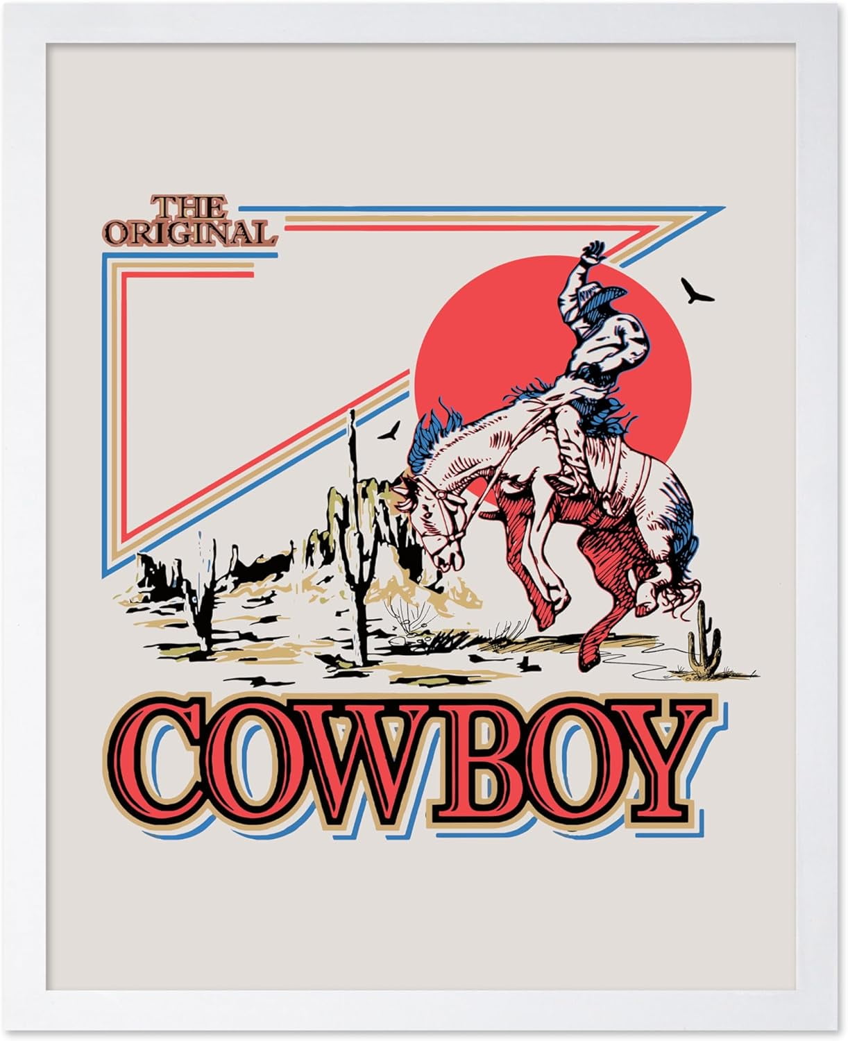 Poster Master Vintage The Original Coors Poster - Retro Cowboy Print ...