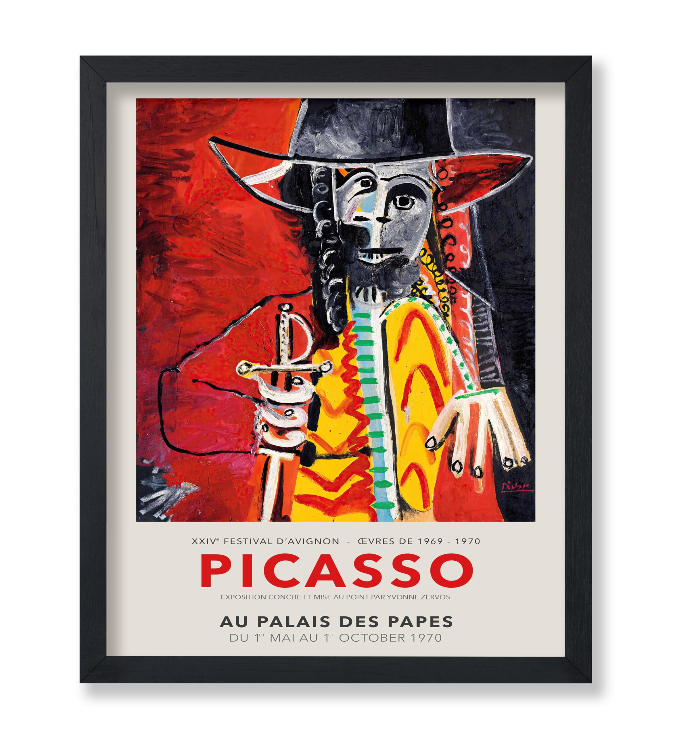 Poster Master Vintage Pablo Picasso Poster - Retro Man With A Sword ...