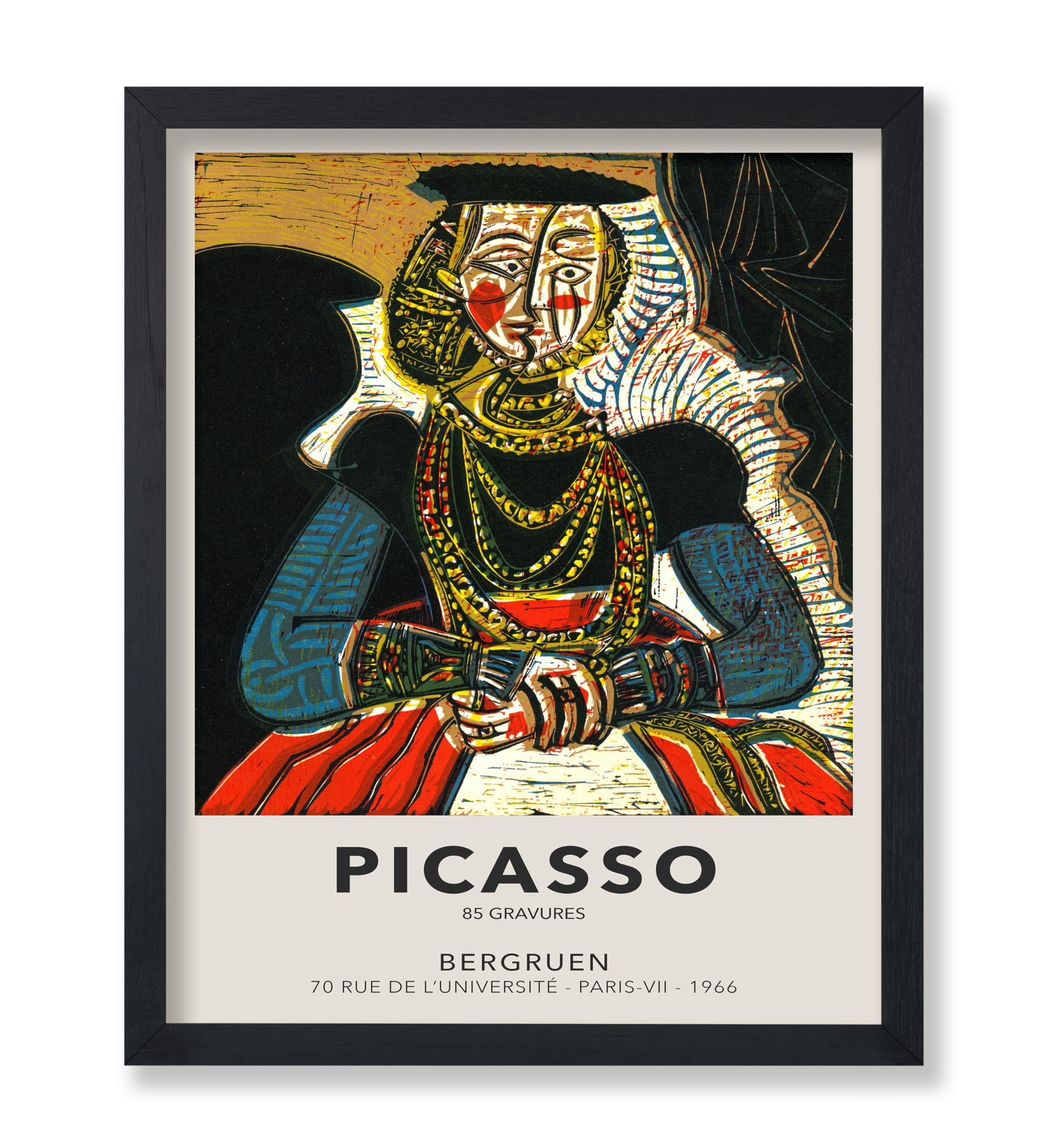 Poster Master Vintage Pablo Picasso Poster - Retro Portrait of a Young ...