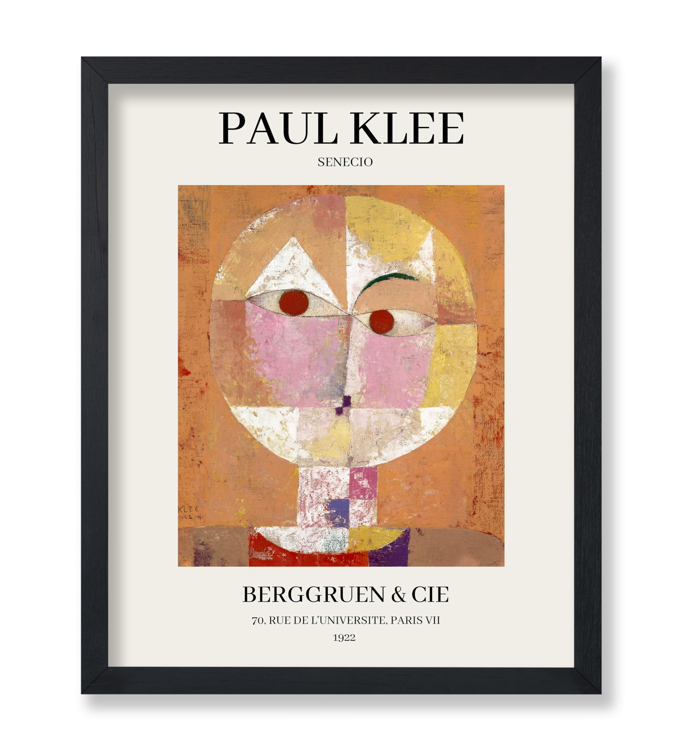 Poster Master Vintage Painting Poster - Retro Cubism Print - Senecio ...