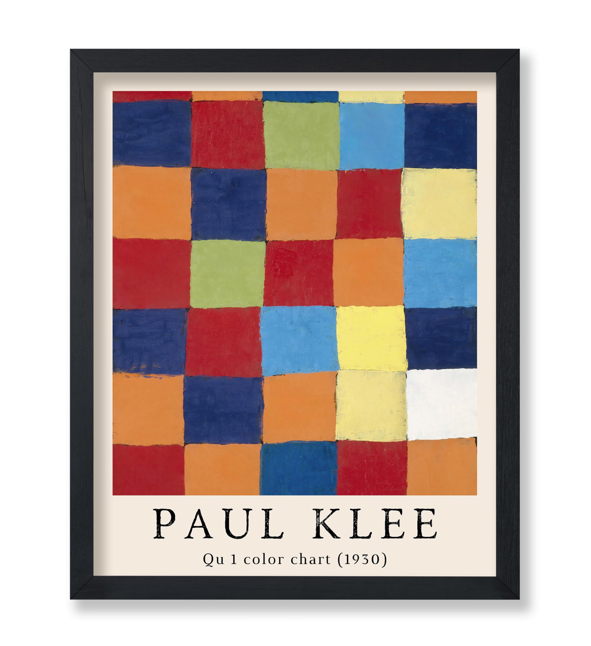 Poster Master Vintage Paul Klee Poster - Retro Qu 1 Color Chart ...