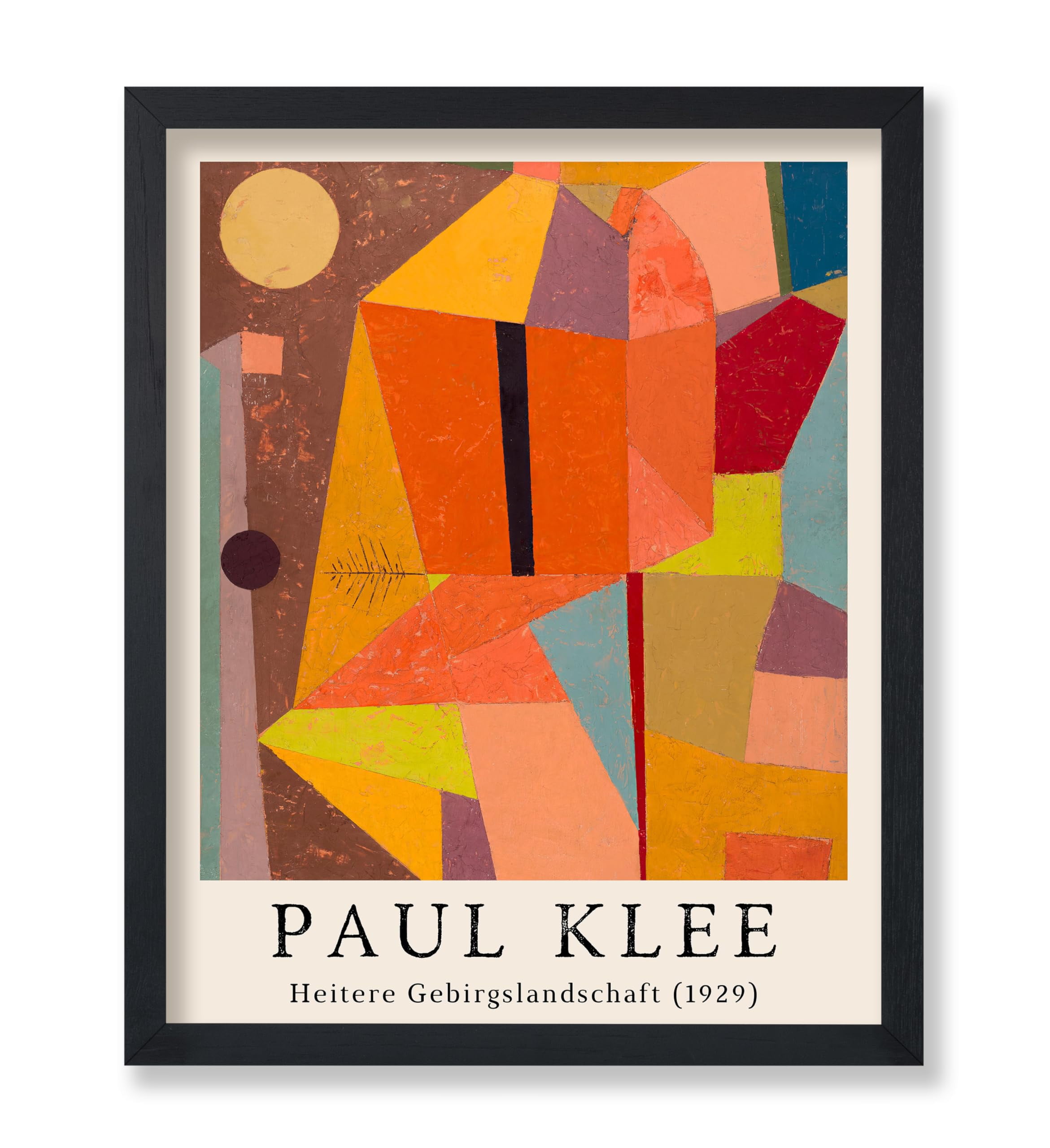 Poster Master Vintage Paul Klee Poster - Retro Joyful Mountain ...