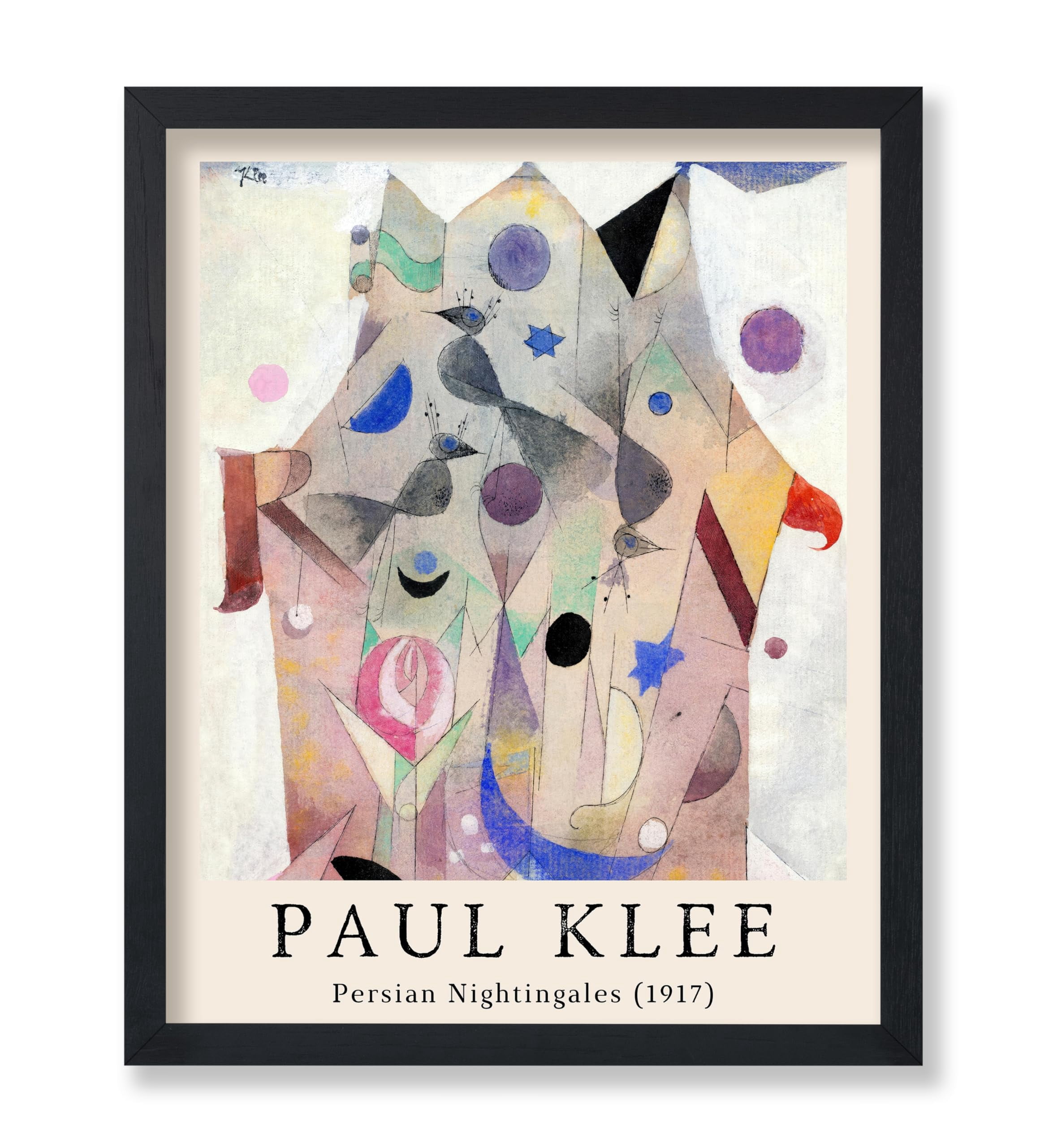 Poster Master Vintage Paul Klee Poster - Retro Persian Nightingales ...