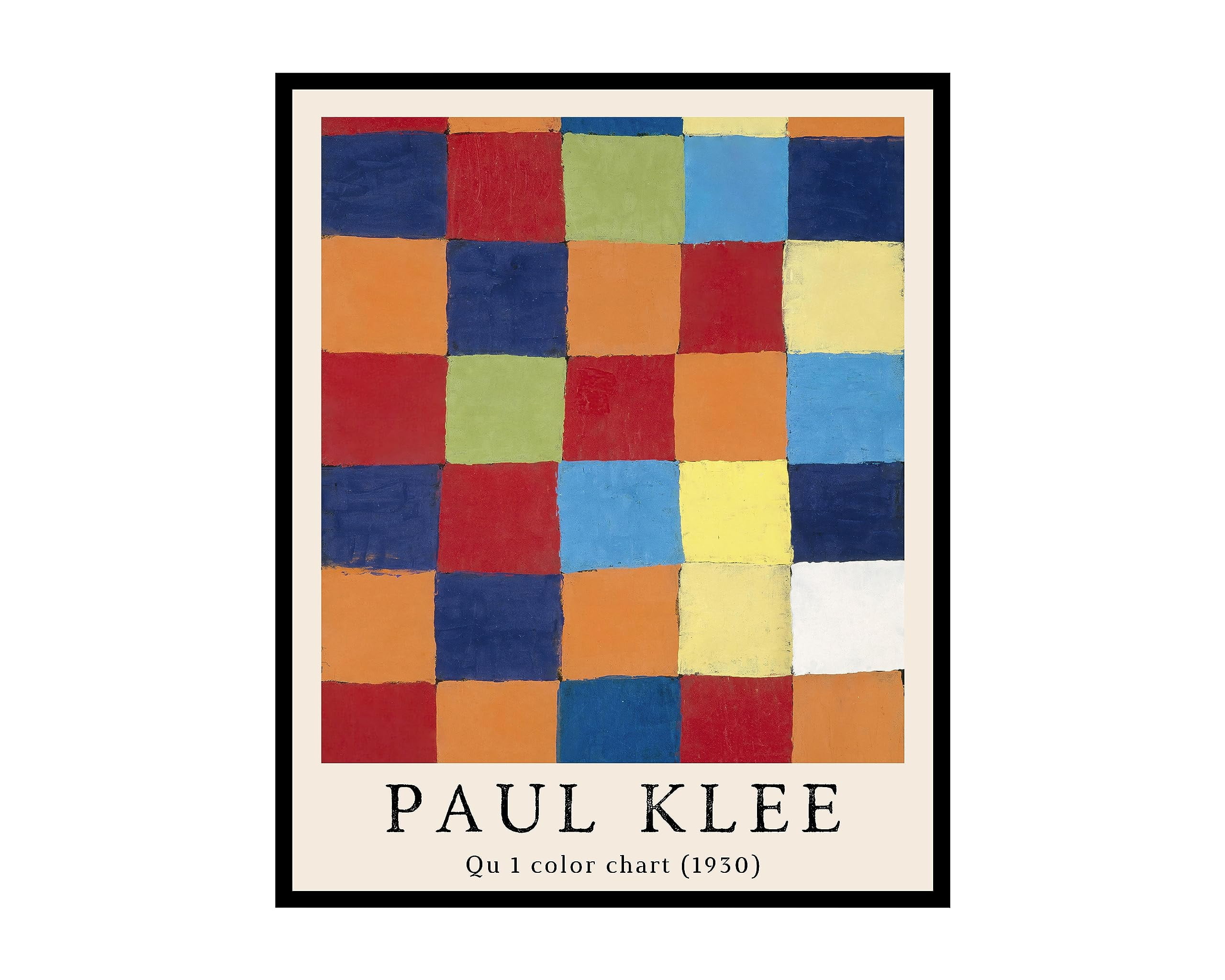 Poster Master Vintage Paul Klee Poster - Retro Qu 1 Color Chart ...