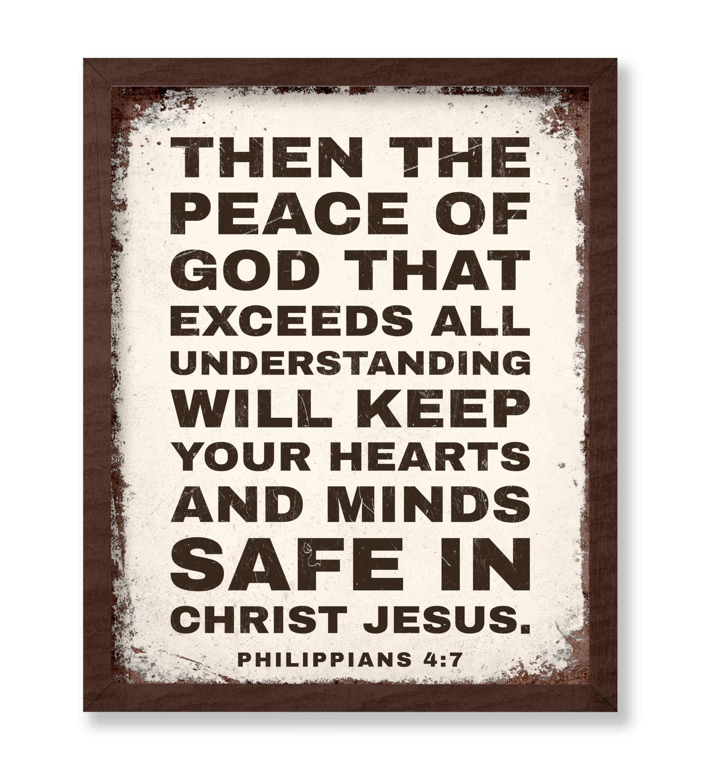 Poster Master Vintage Peace Of God Exceeds All Understanding Poster - Bible Verse Print ...