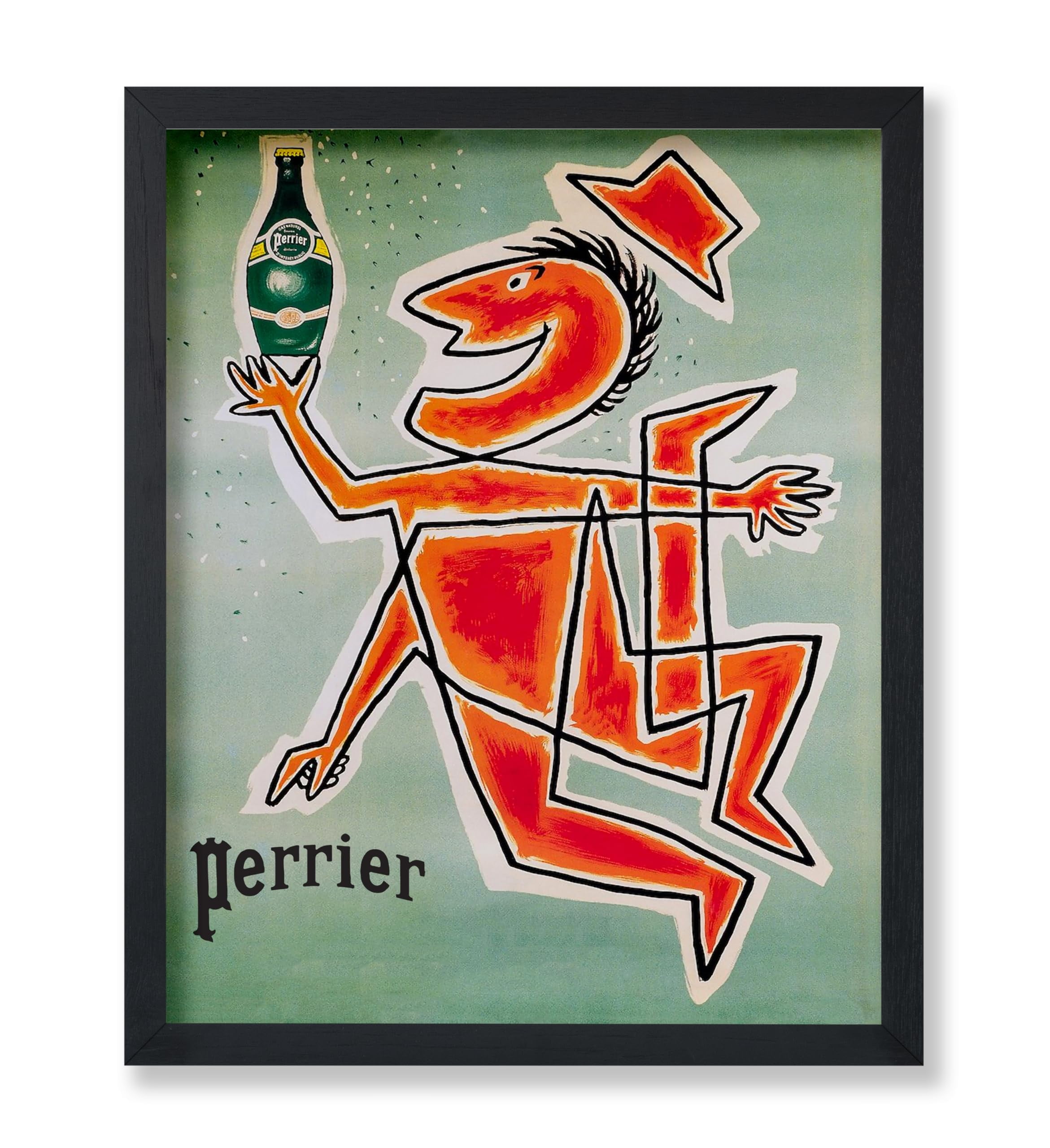 Poster Master Vintage Perrier Poster - Retro Sparkling Mineral Water ...