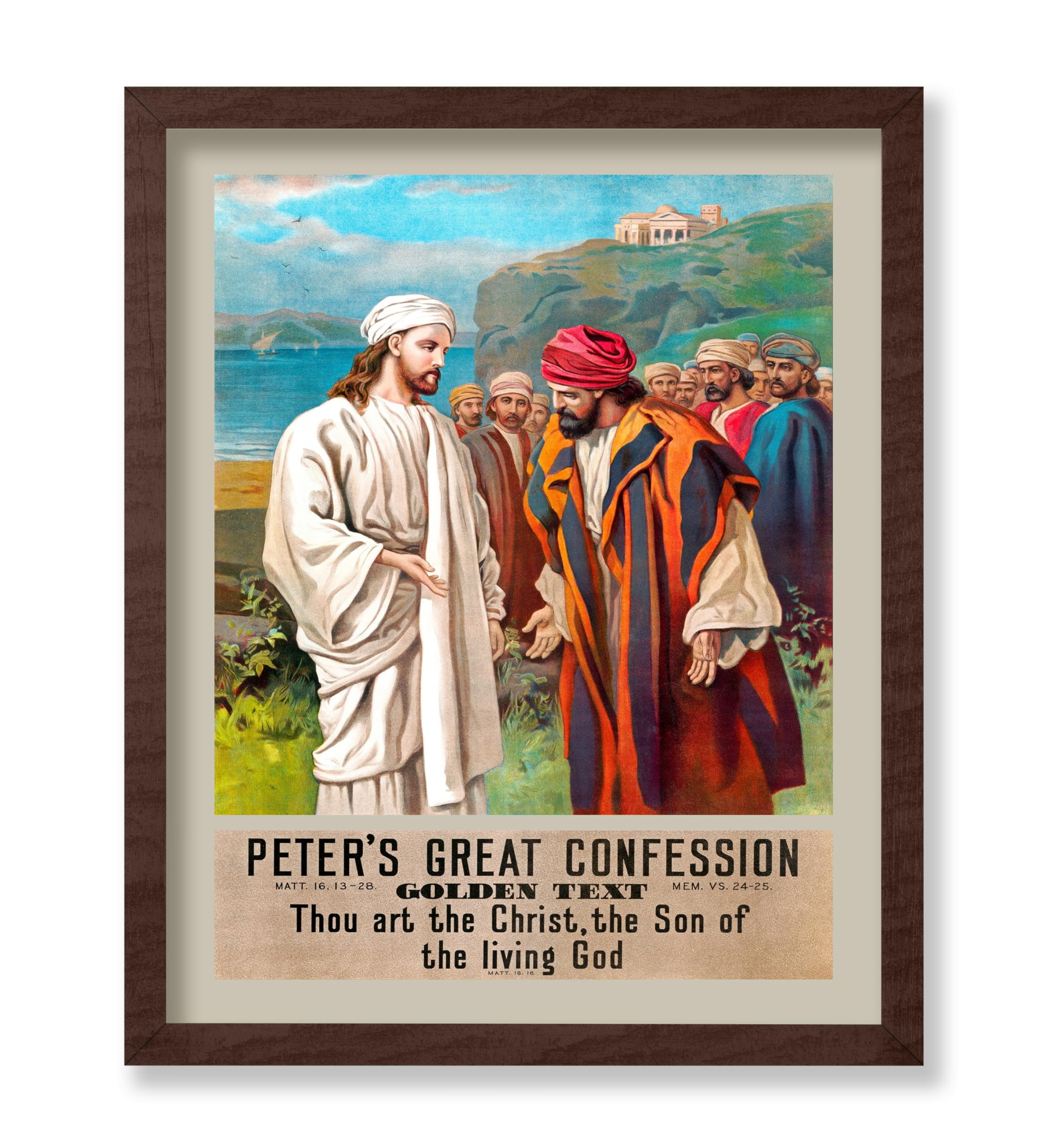 Poster Master Vintage Peter's Great Confession Poster - Retro Jesus ...