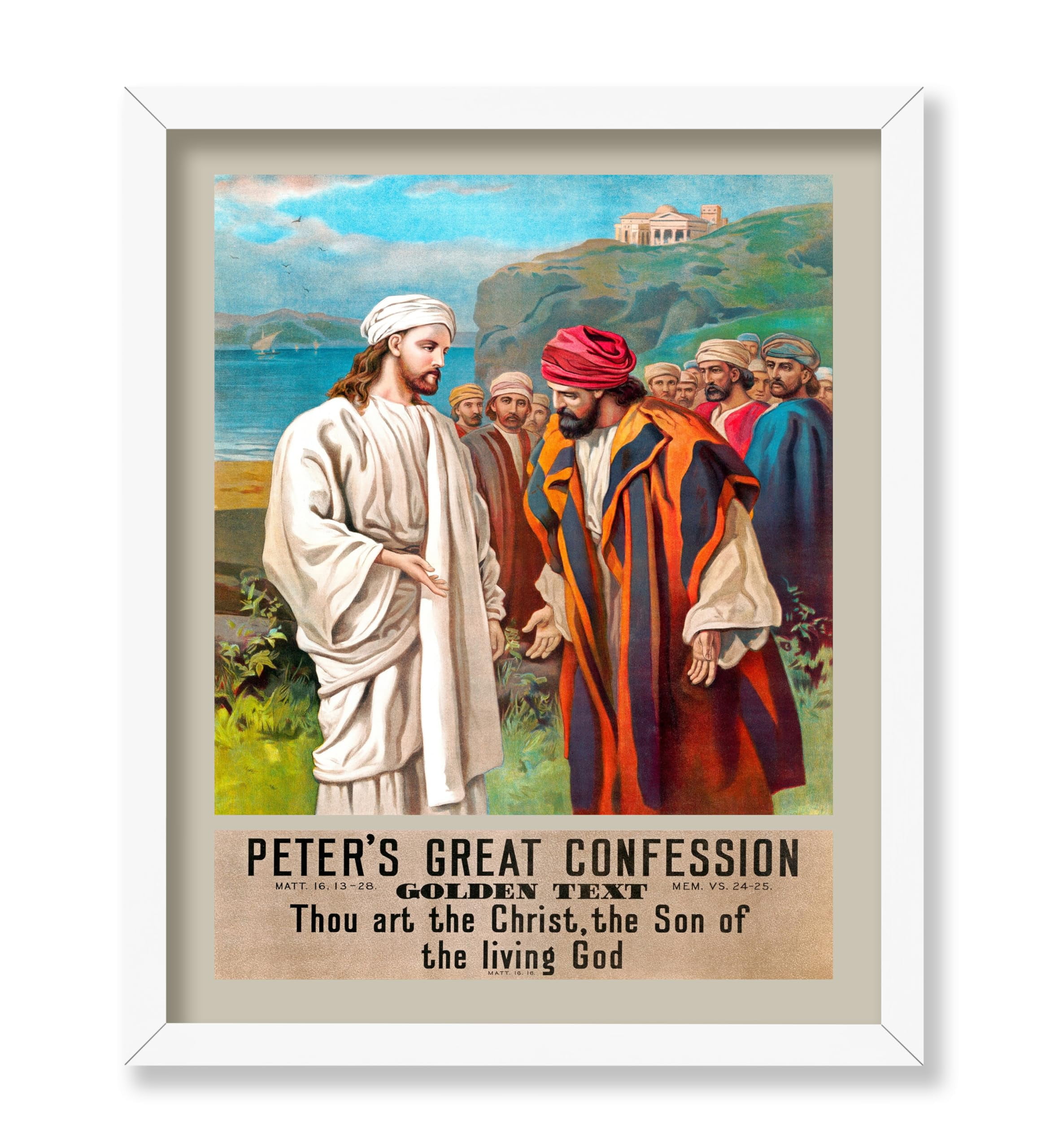 Poster Master Vintage Peter's Great Confession Poster - Retro Jesus ...