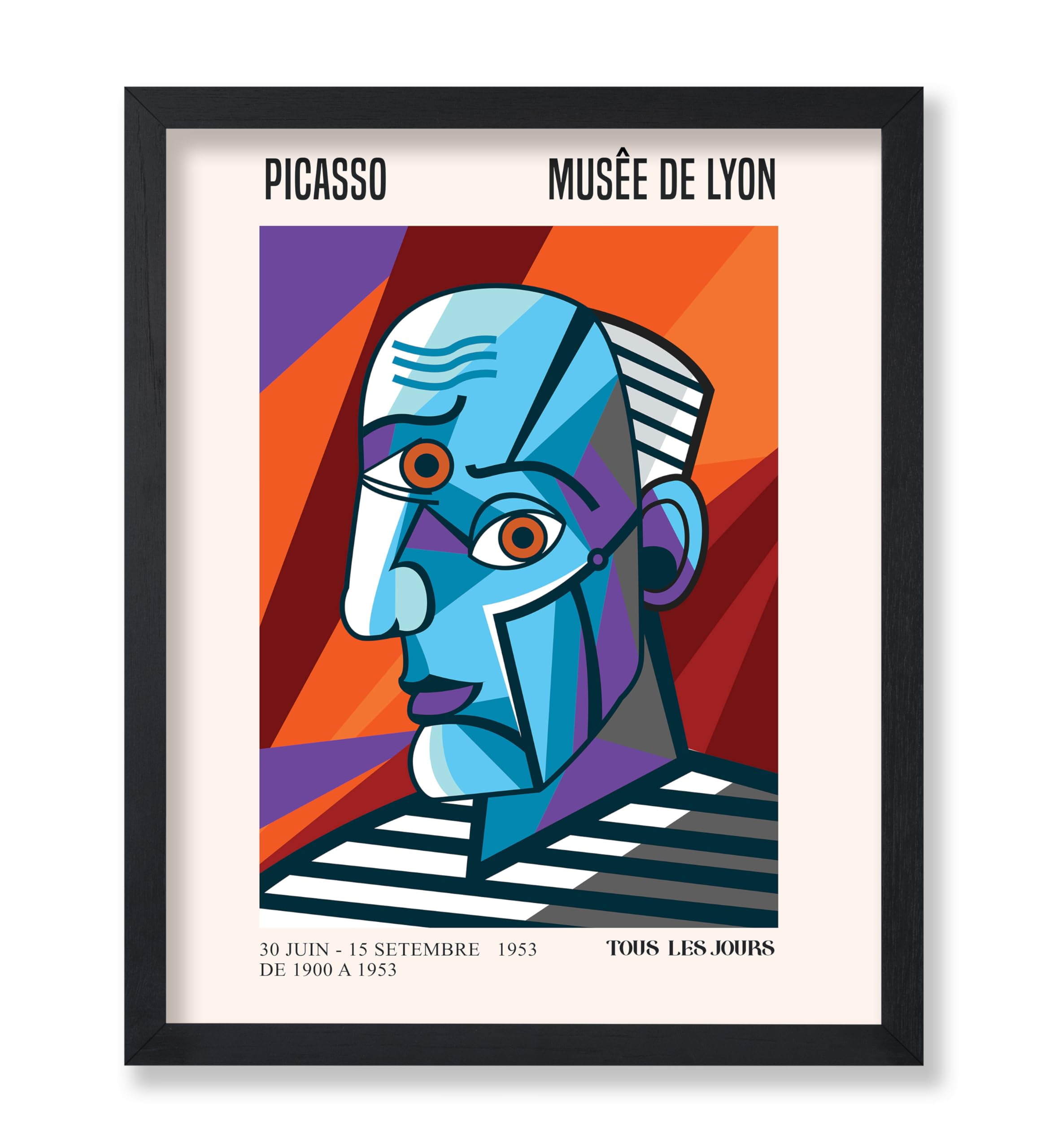 Poster Master Vintage Picasso Poster - Retro Cubism Print - 11x14 ...