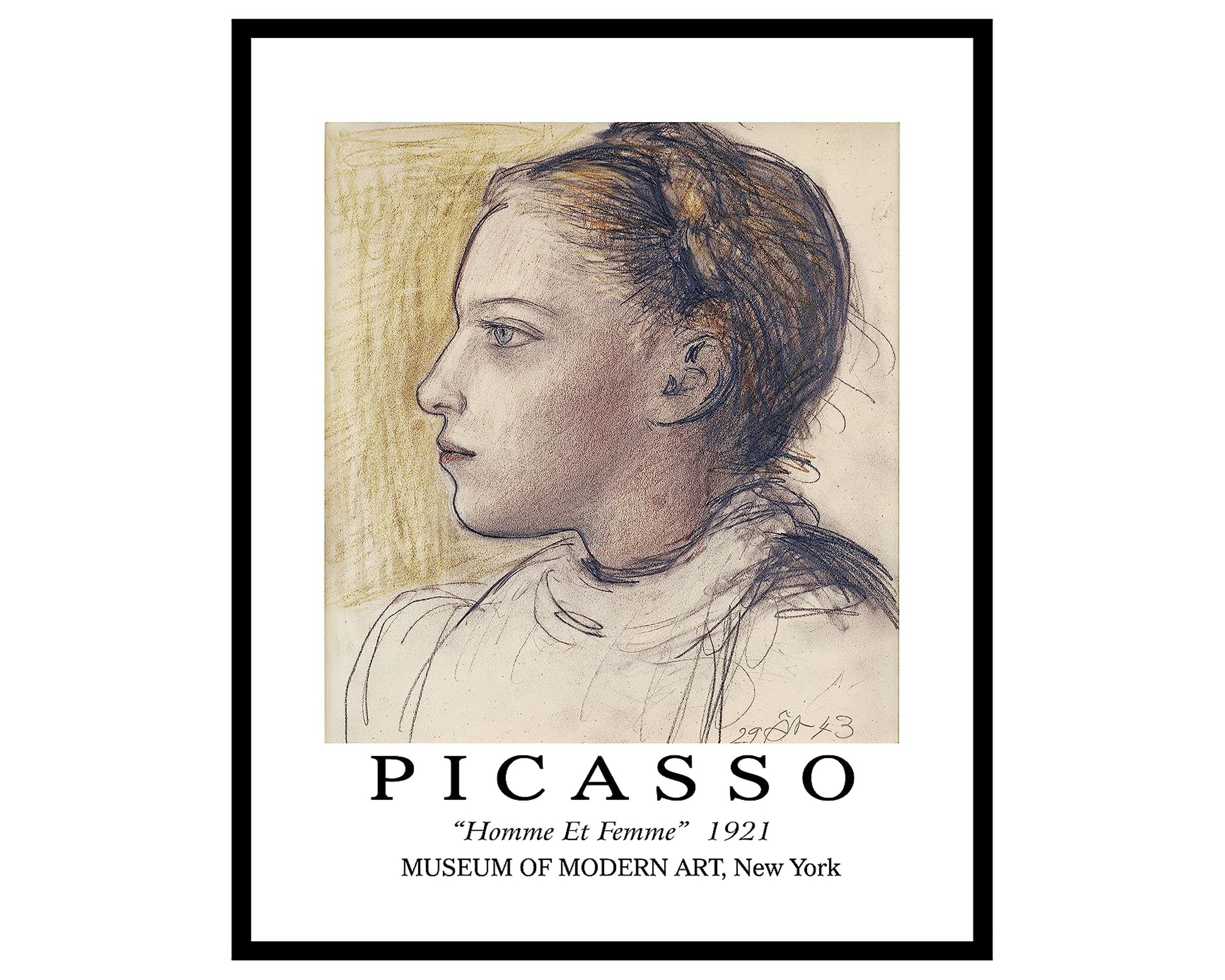 Poster Master Vintage Picasso Poster - Retro Realism Print - 11x14 ...