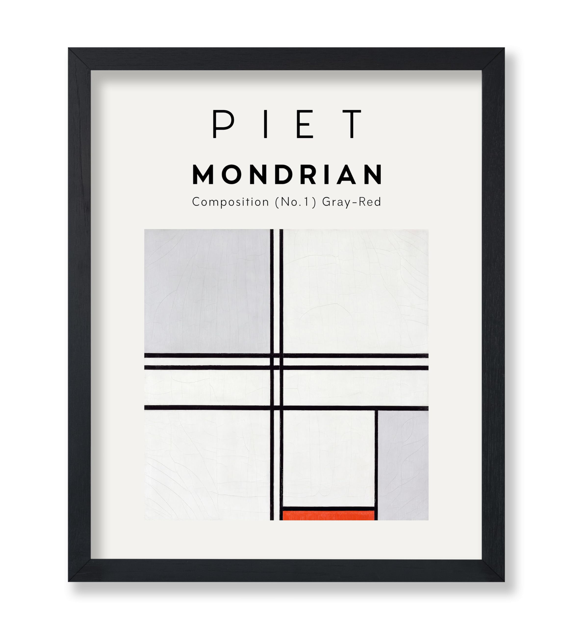 Poster Master Vintage Piet Mondrian Poster - Retro Composition No. 1 ...