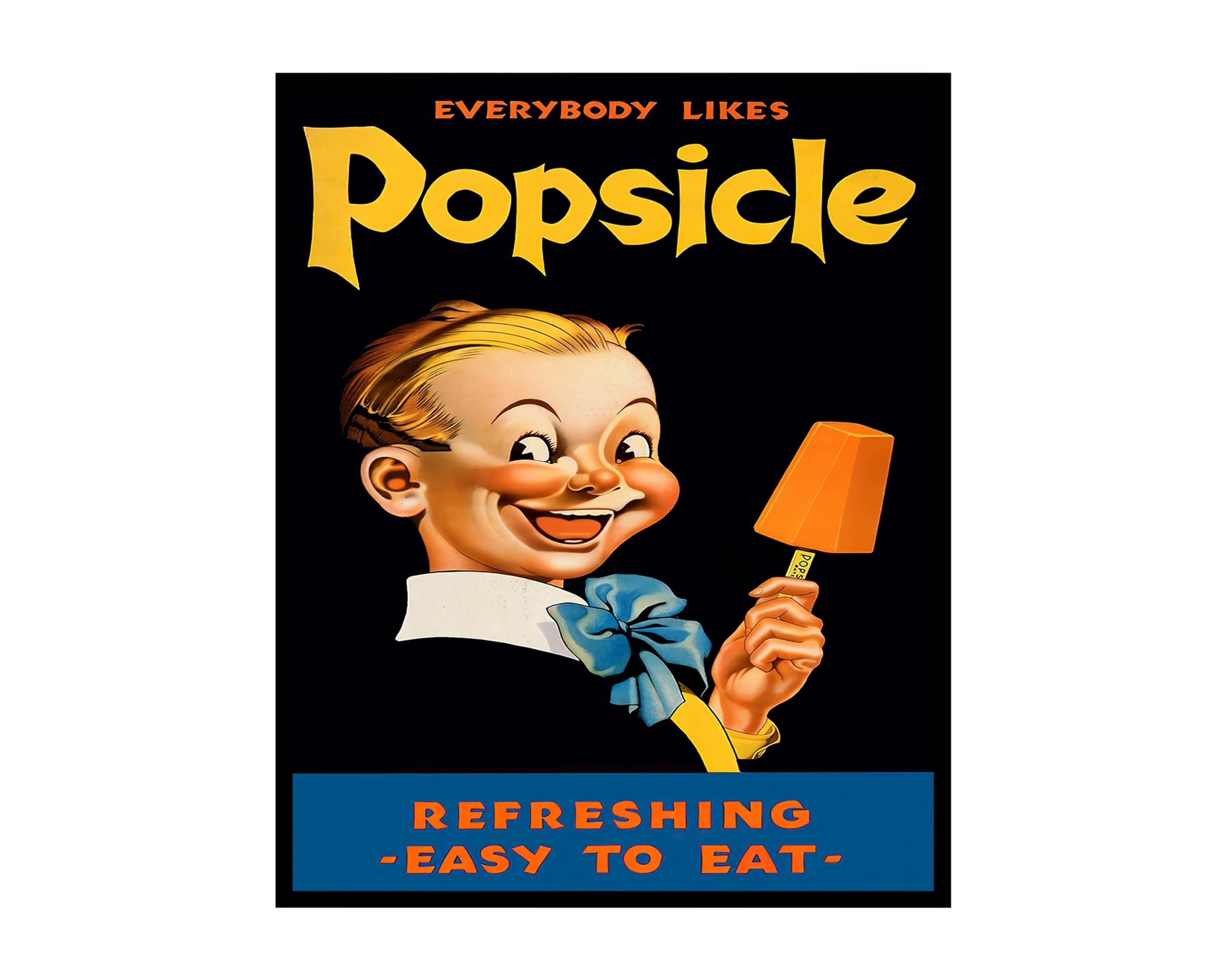 Poster Master Vintage Popsicle Poster - Retro Everybody Likes Popsicle ...