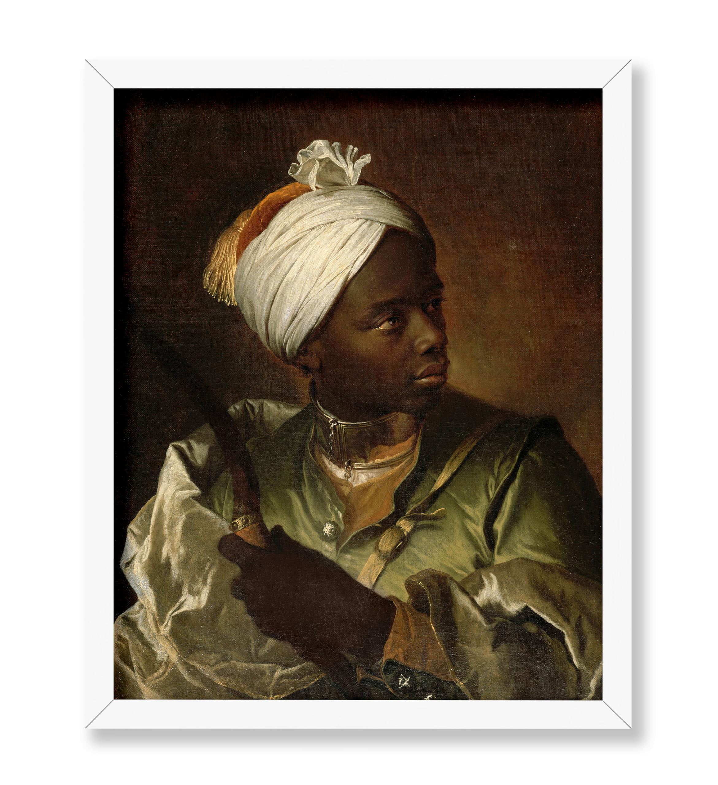 Poster Master Vintage Portrait Of A Black Man Holding A Bow Poster ...