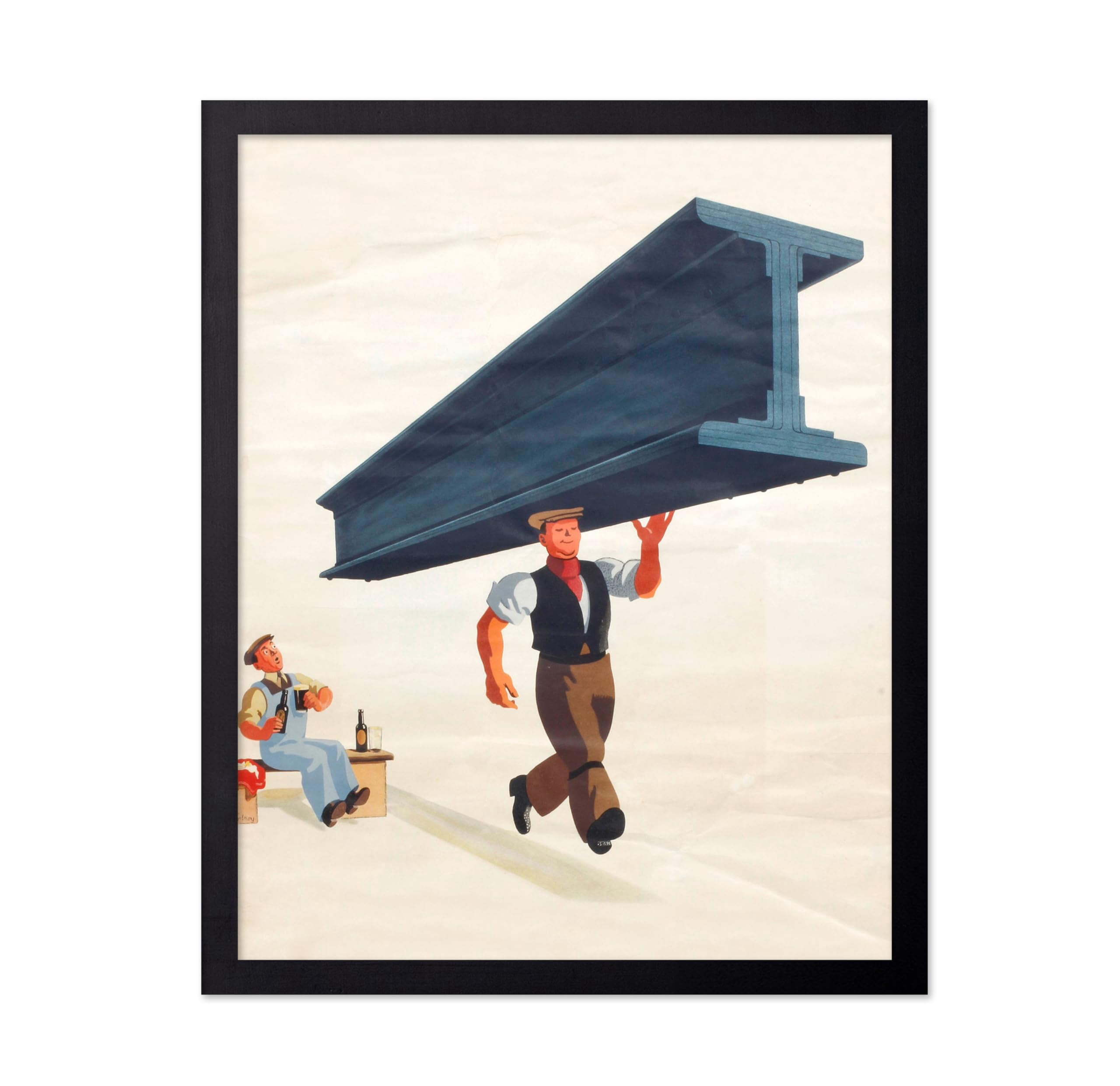 Poster Master Vintage Beer Poster - Retro Beer for Strength Print ...