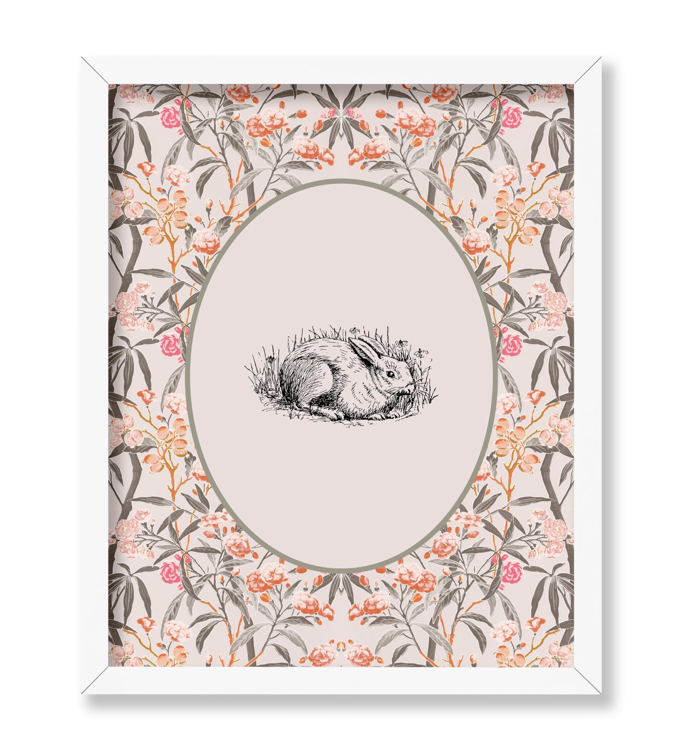 Poster Master Vintage Rabbit Poster - Retro Bunny Print - Pastel Art ...