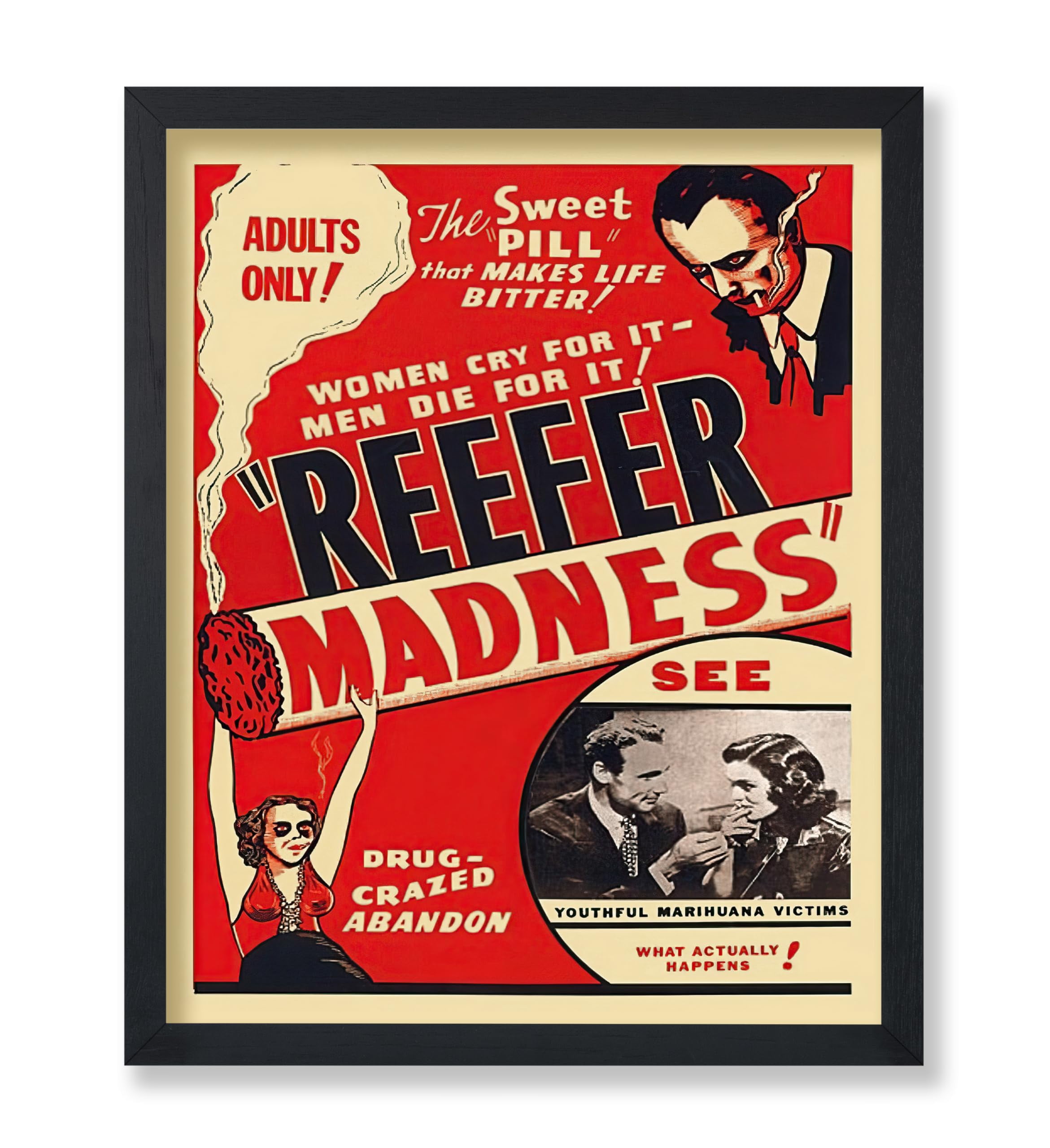 Poster Master Vintage Reefer Madness Movie Poster - Retro Marijuana ...