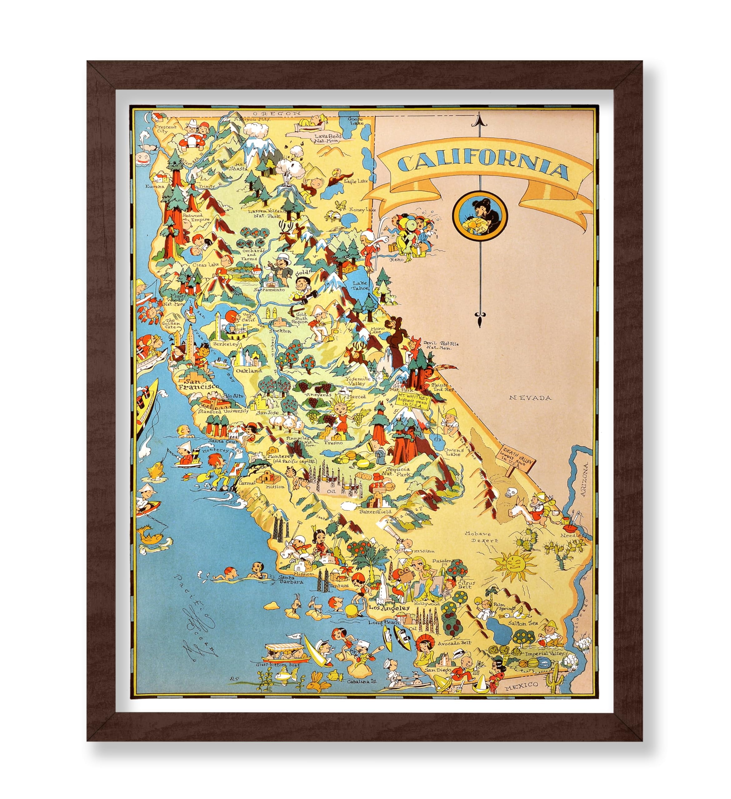 Poster Master Vintage Poster - Retro California Print - Fun California ...