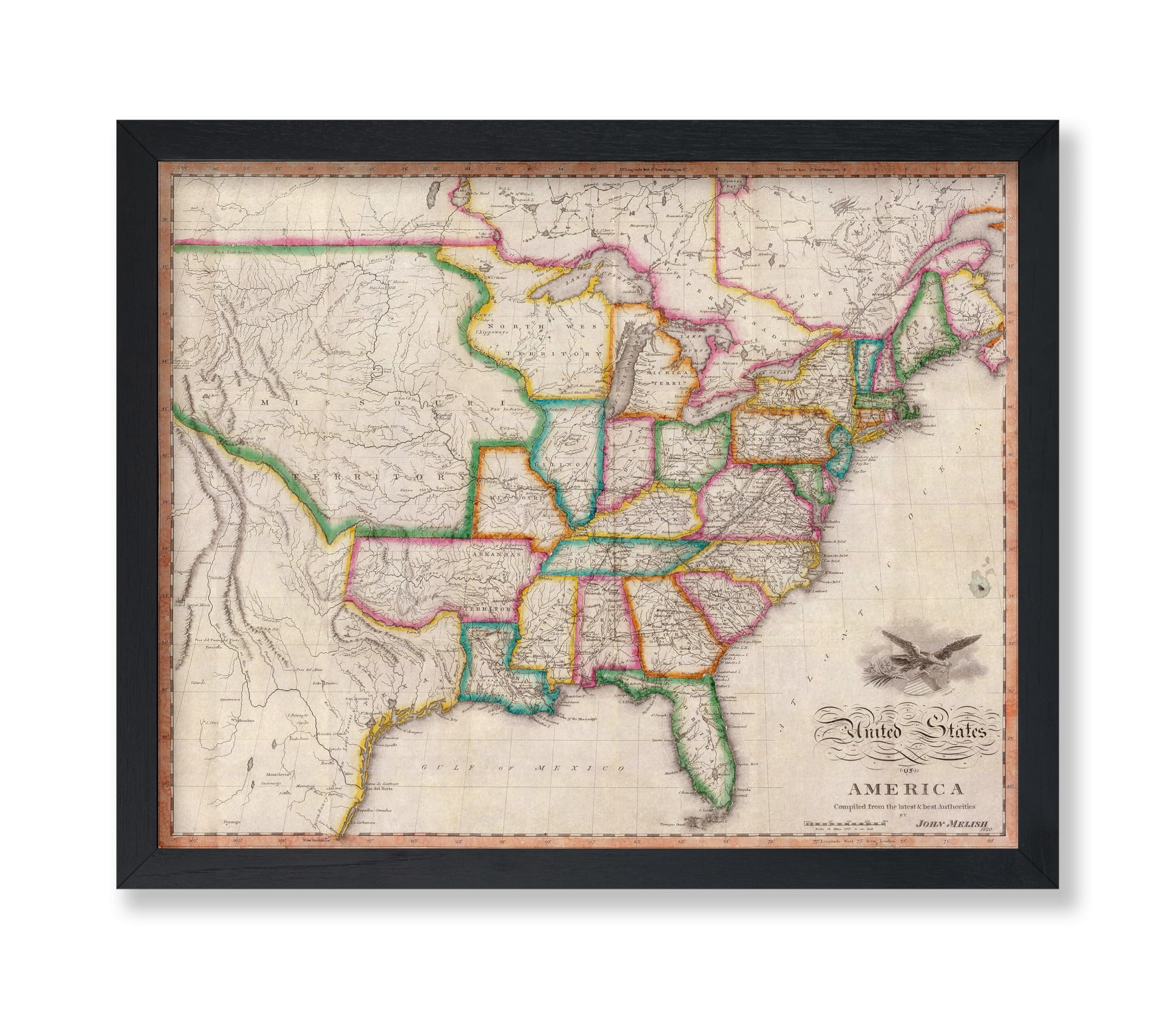 Poster Master Vintage Poster - Retro Geographic Print - 11x14 UNFRAMED ...