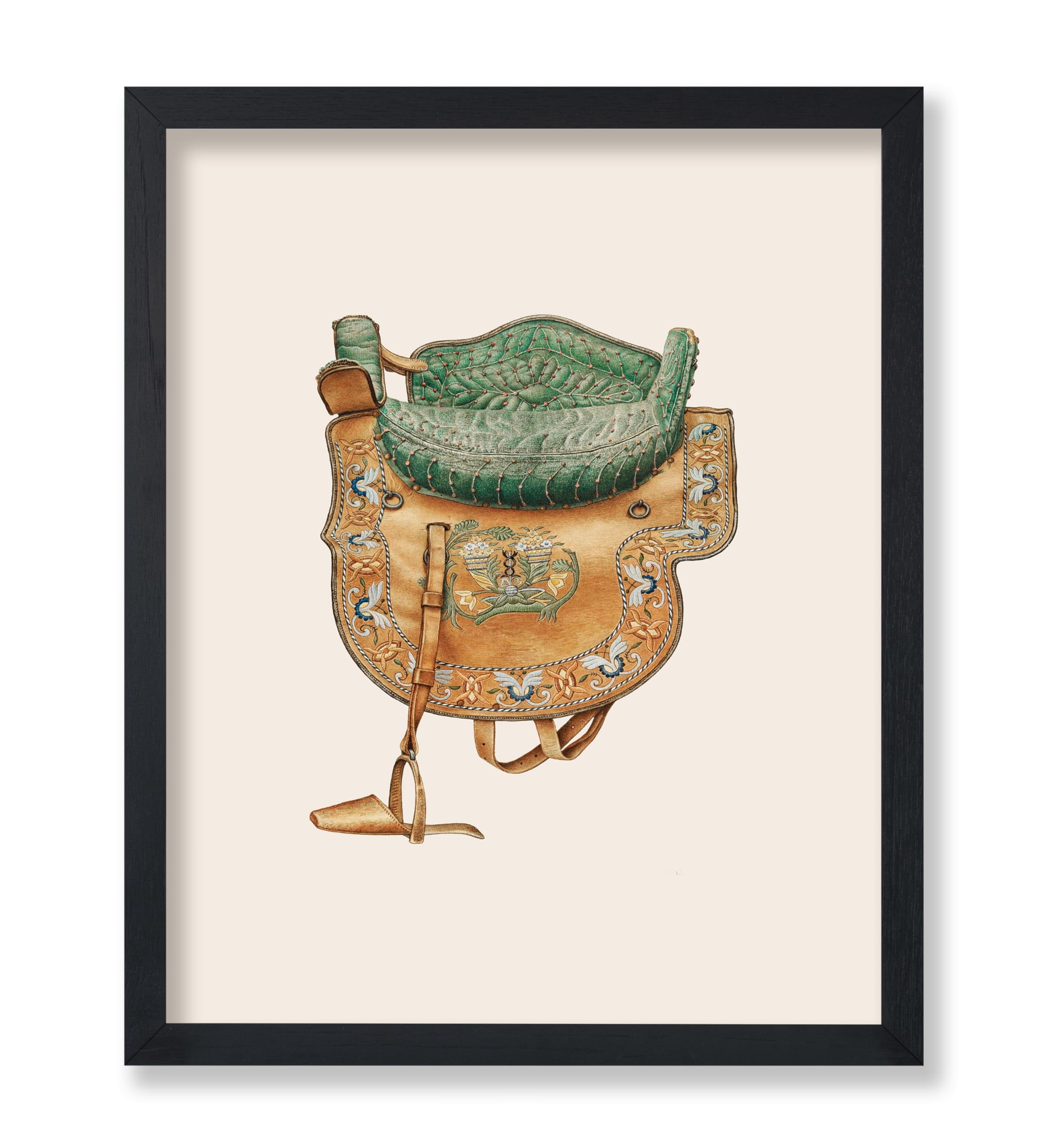 Poster Master Vintage Saddle Poster - Retro Cowboy Print - Horse Saddle ...