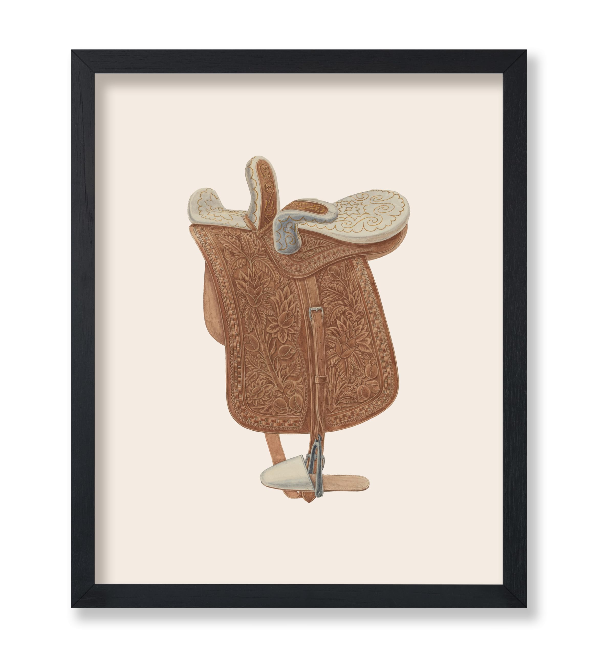 Poster Master Vintage Saddle Poster - Retro Horse Saddle Print ...