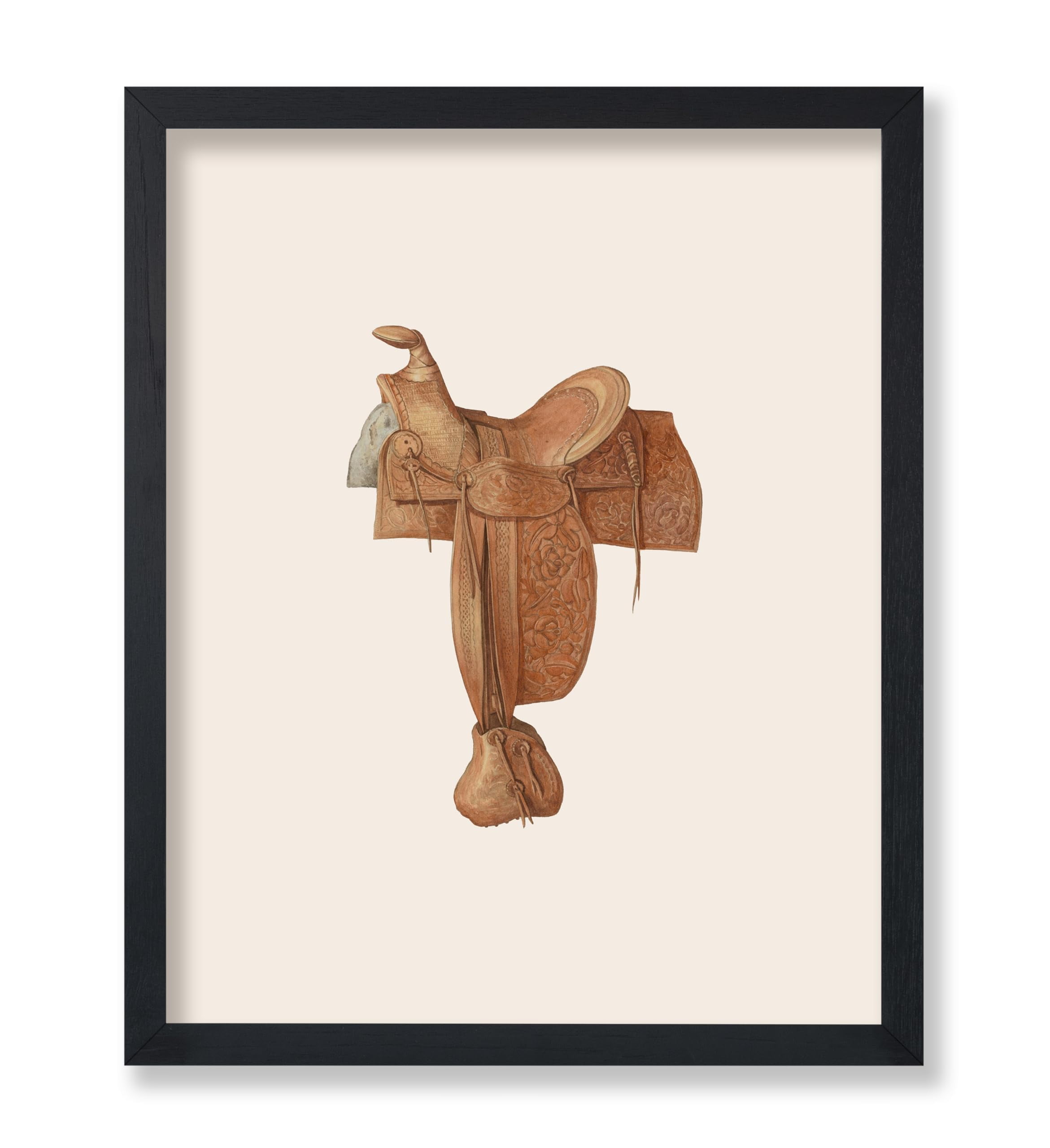 Poster Master Vintage Saddle Poster - Retro Horse Riding Print ...