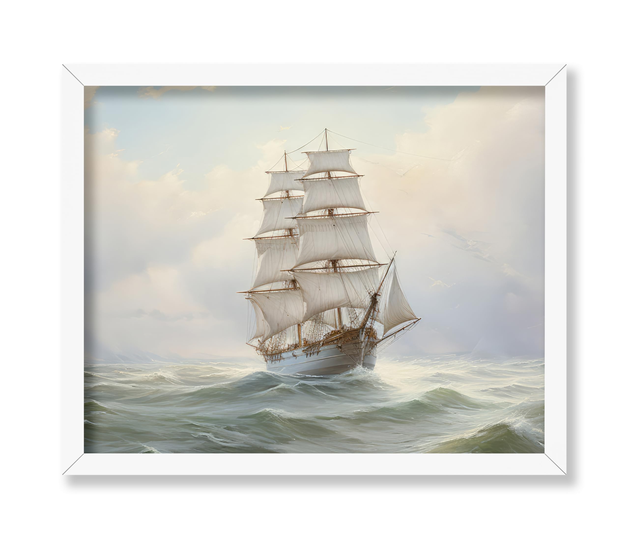 Poster Master Vintage Sailing Ship Poster - Retro Ocean Print - Sea Art ...