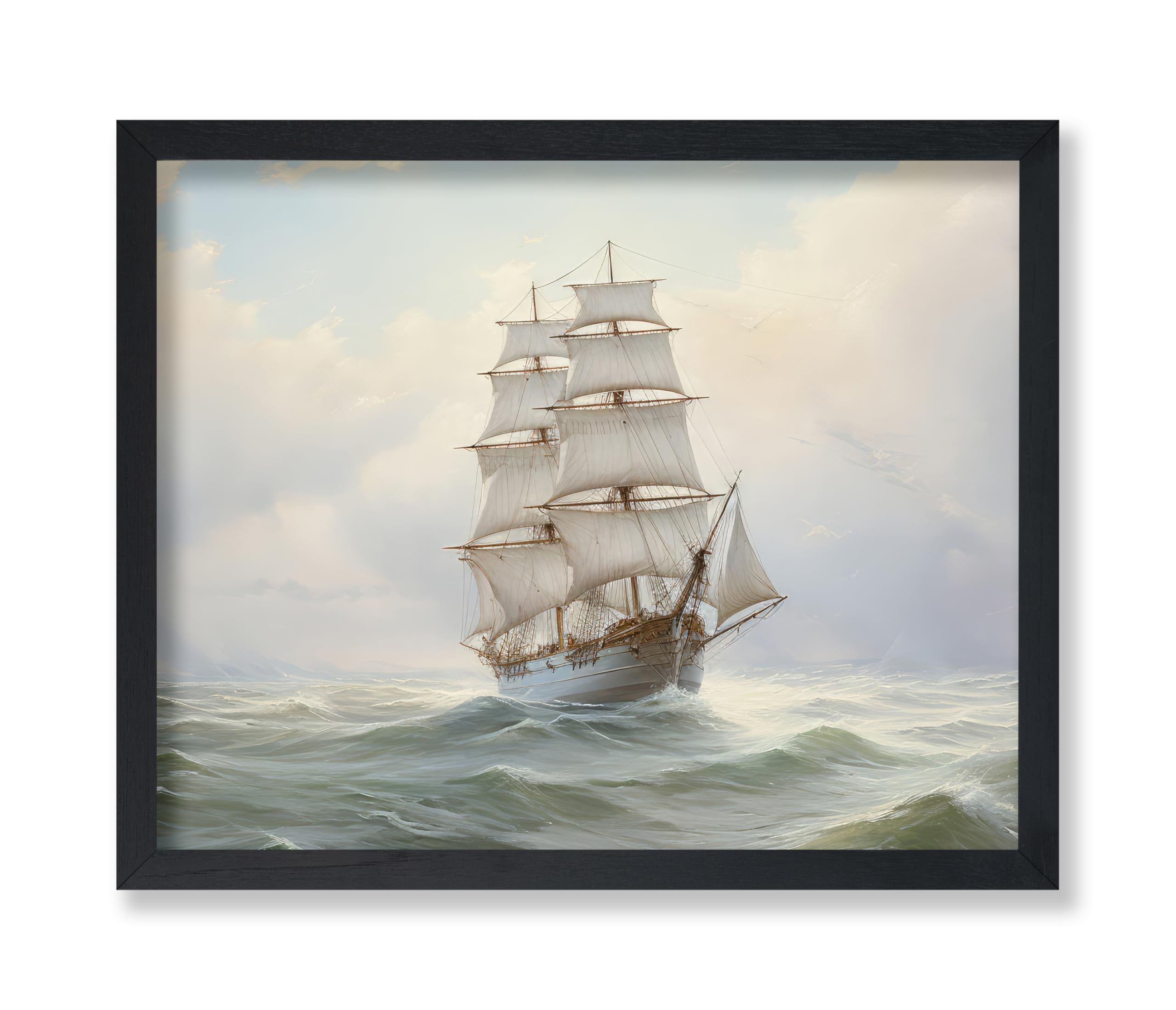Poster Master Vintage Sailing Ship Poster - Retro Ocean Print - Sea Art ...