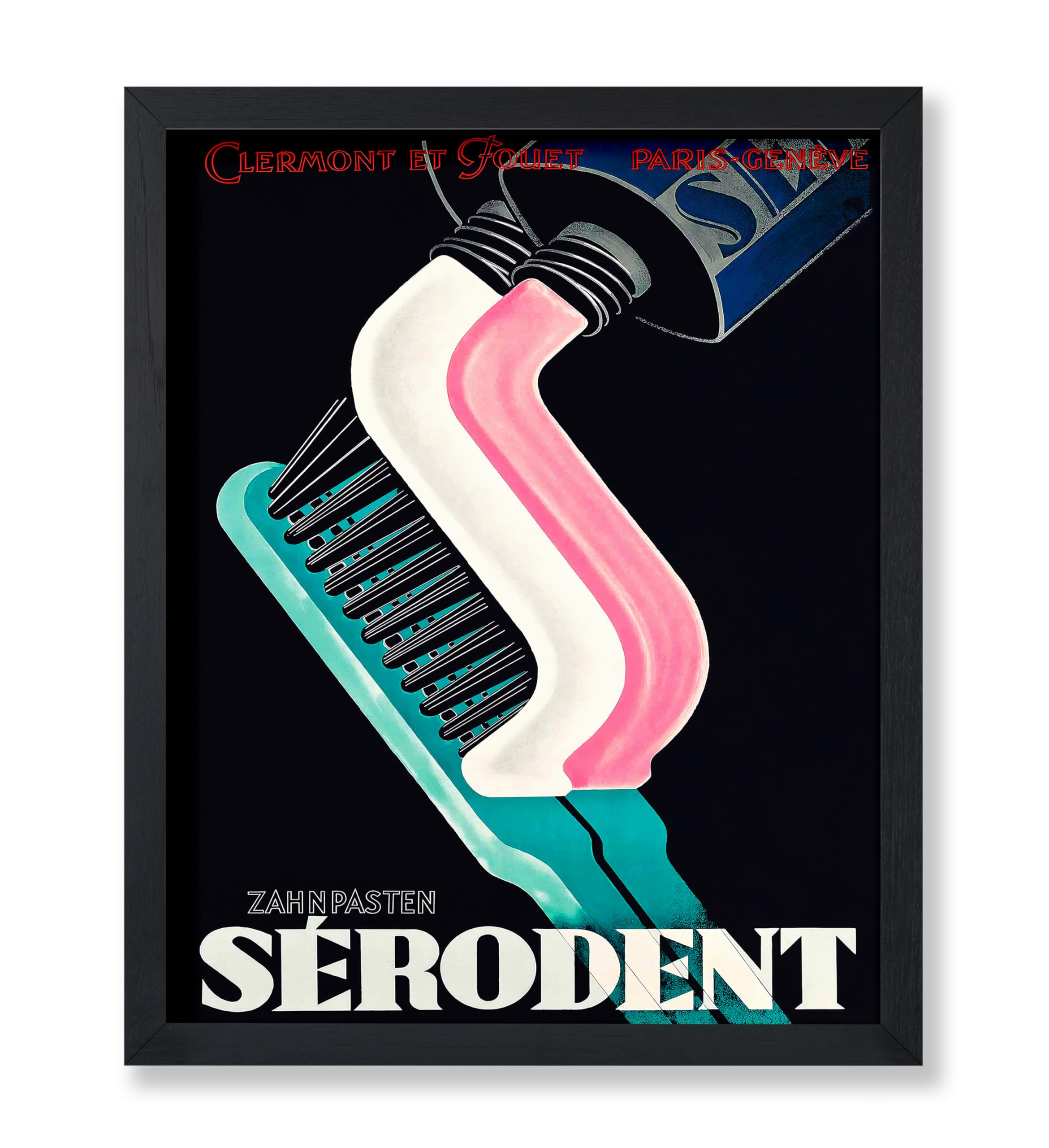 Poster Master Vintage Serodent Poster - Retro Toothpaste Print - French ...