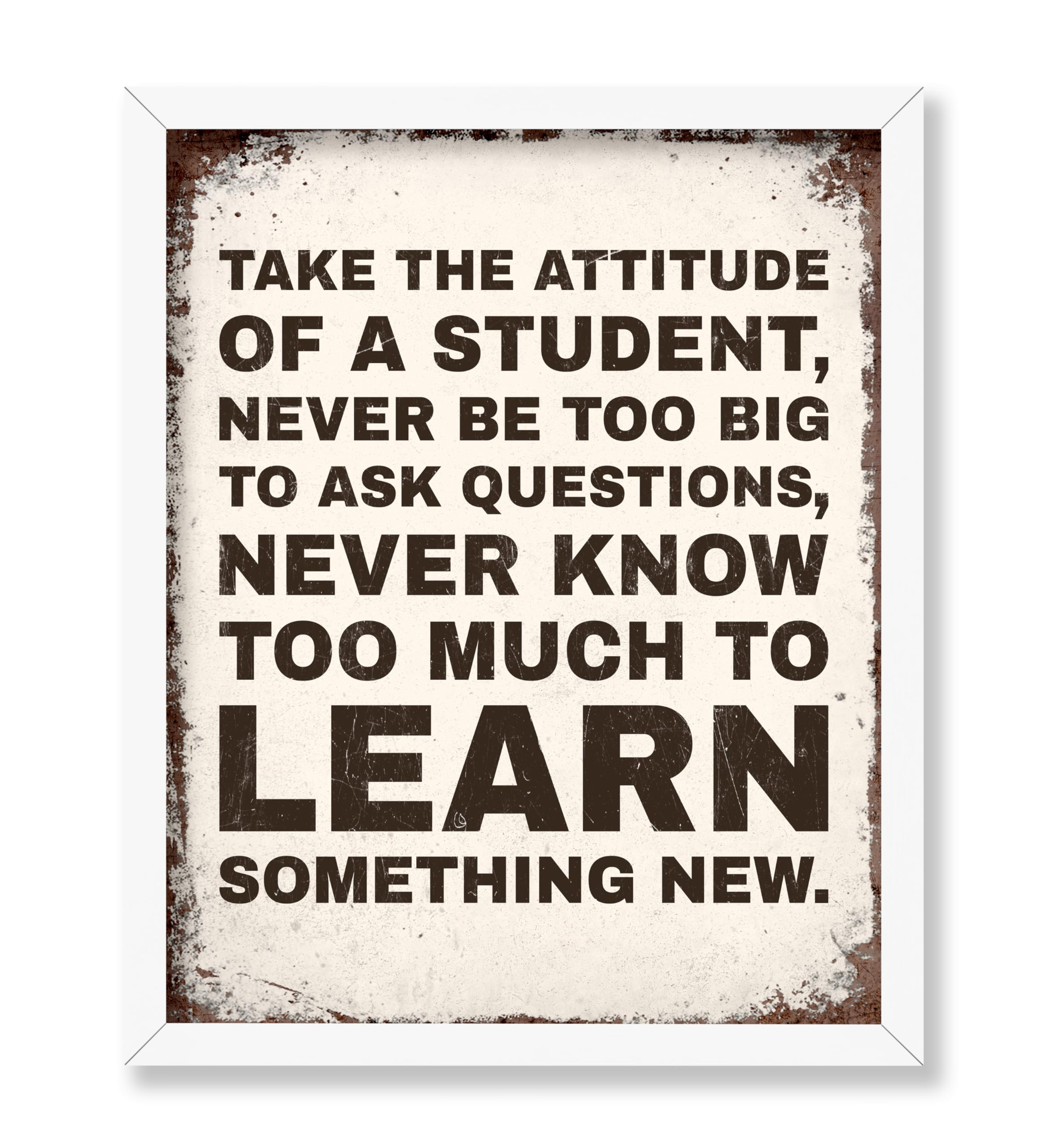 Poster Master Vintage Take The Attitude Of A Student Poster ...