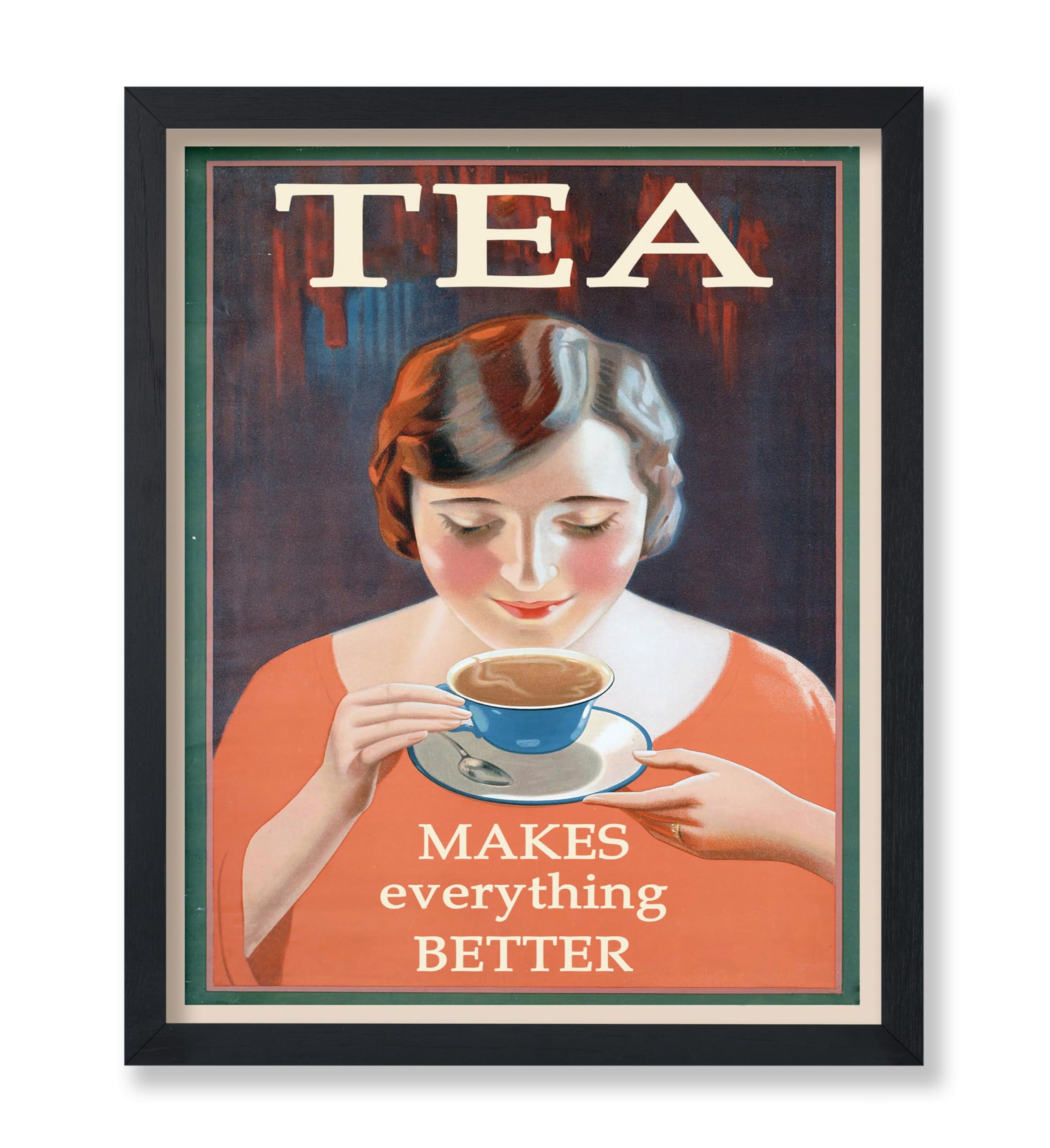 Poster Master Vintage Tea Poster - Retro Tea Quotes Print - Food ...