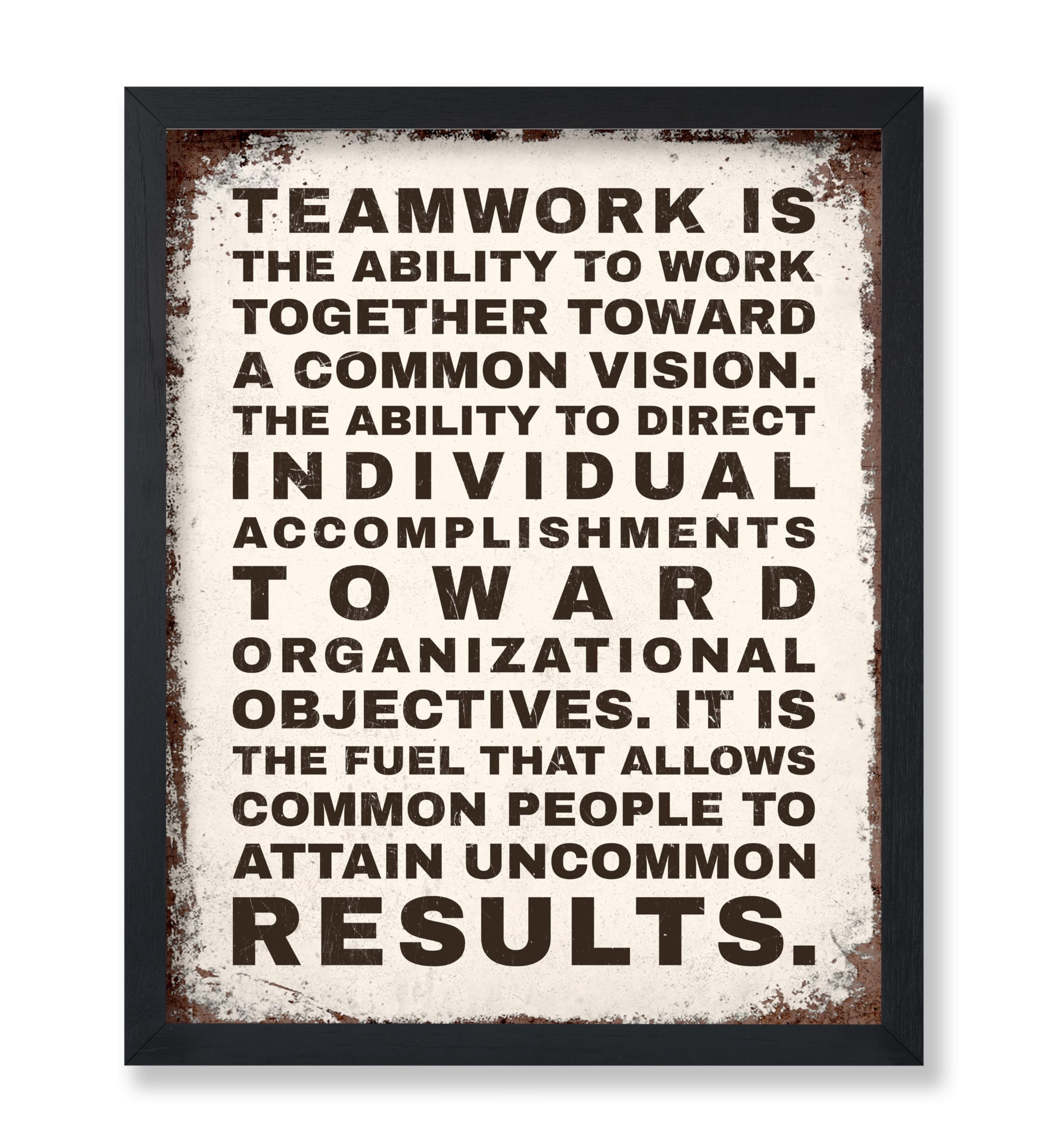 Poster Master Vintage Teamwork Is The Ability To Work Together Poster ...