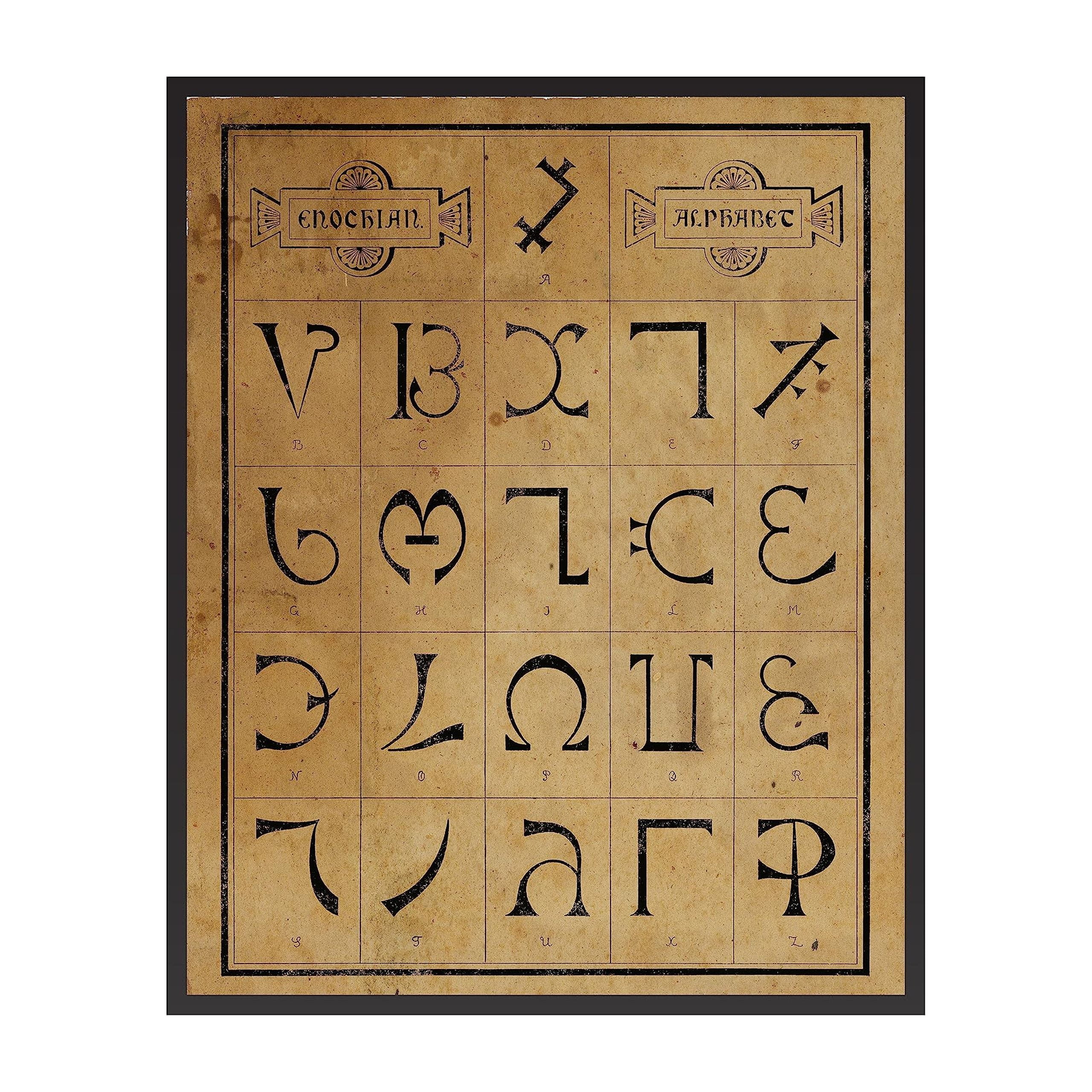 Poster Master Vintage Textual Poster - Retro Mystical Print - 11x14 ...