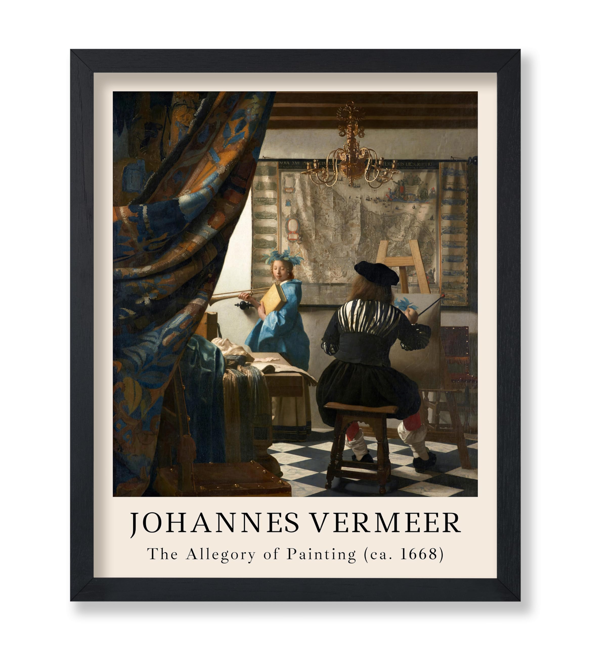 Poster Master Vintage The Art of Painting Poster - Retro Allegory of ...