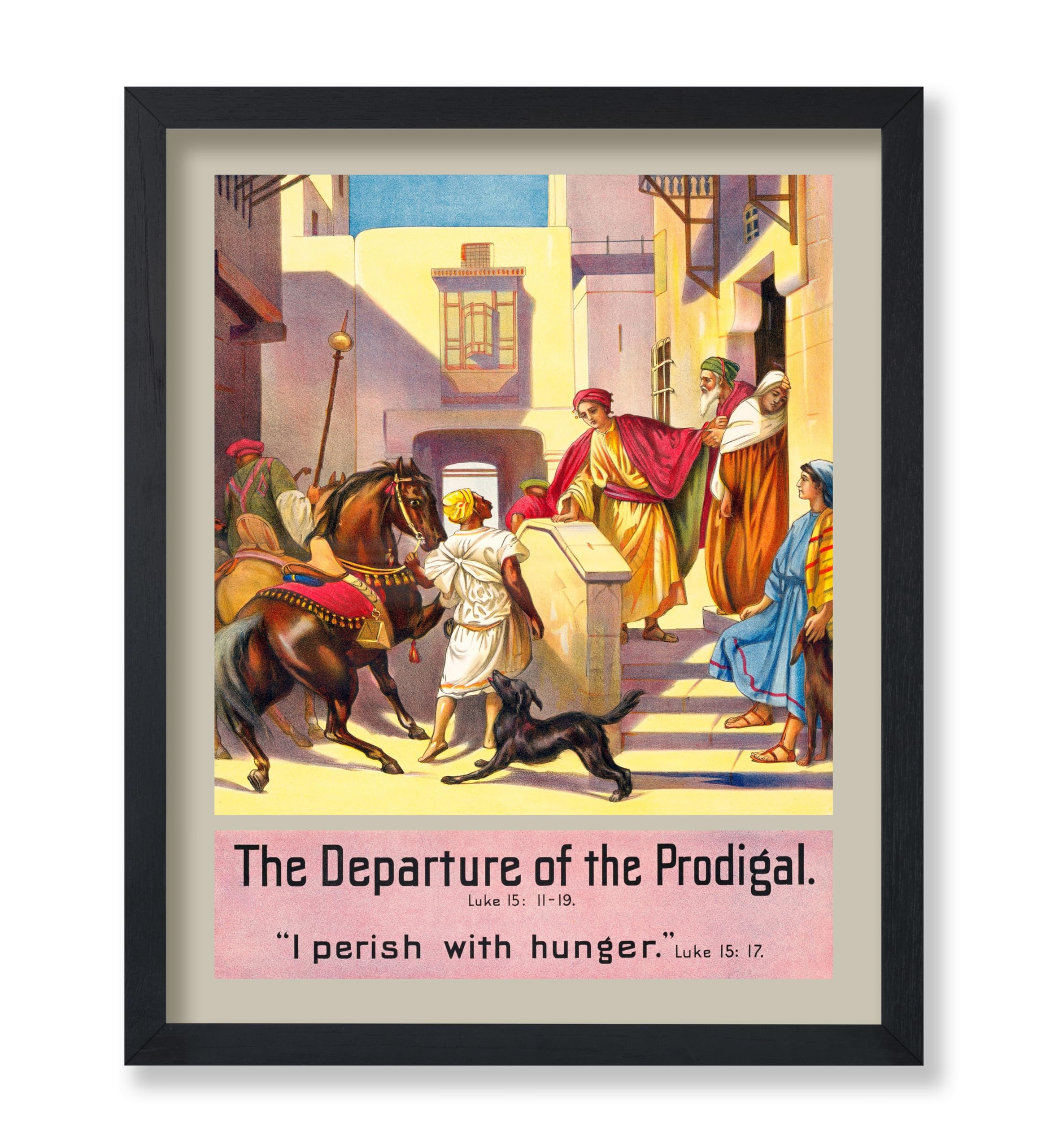 Poster Master Vintage The Departure Of The Prodigal Poster - Retro The ...