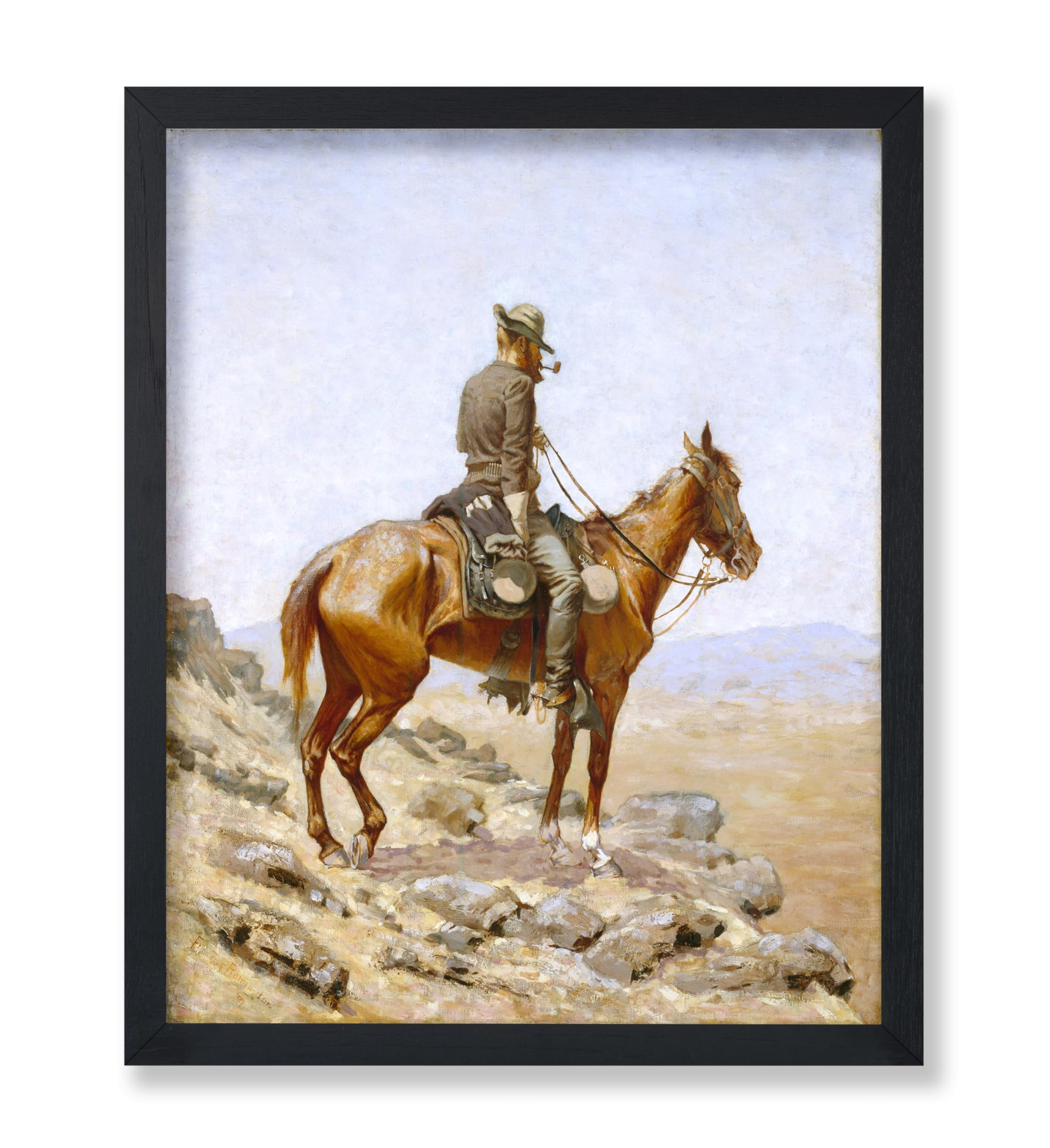 Poster Master Vintage The Lookout Poster - Retro Cowboy Print - Western ...