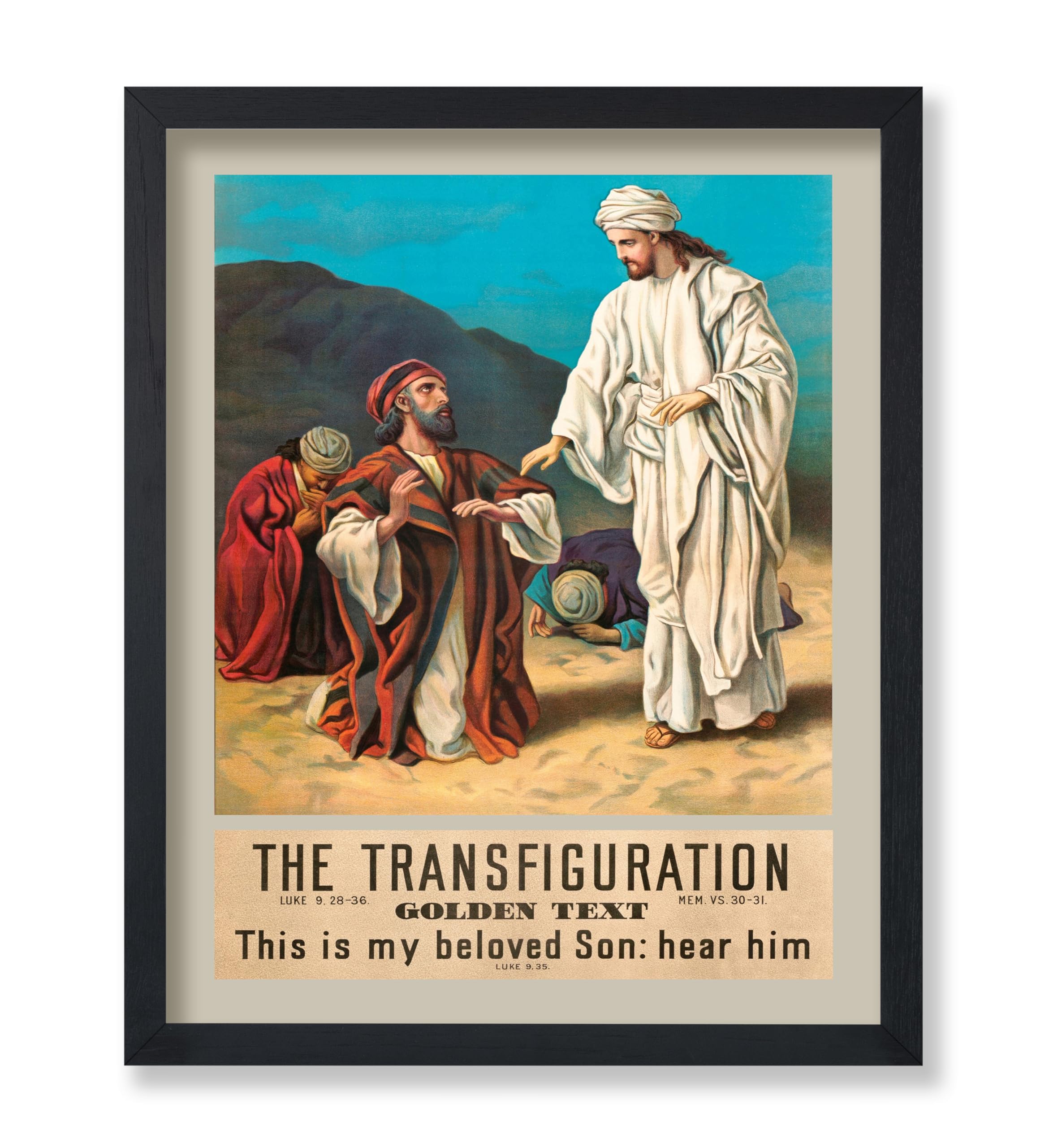 Poster Master Vintage The Transfiguration Poster - Retro Jesus Christ ...