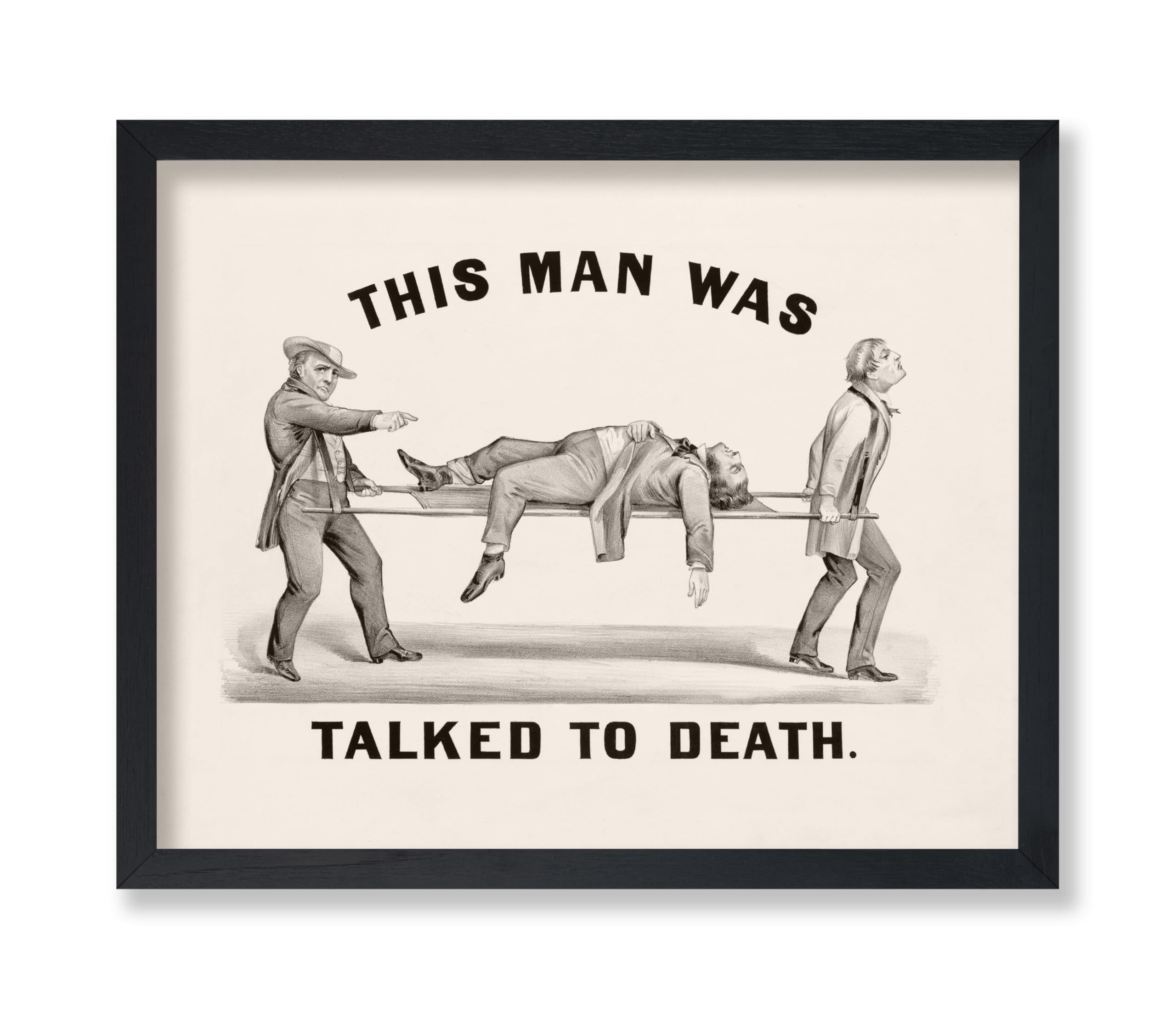 Poster Master Vintage This Man Was Talked to Death Poster - Retro ...