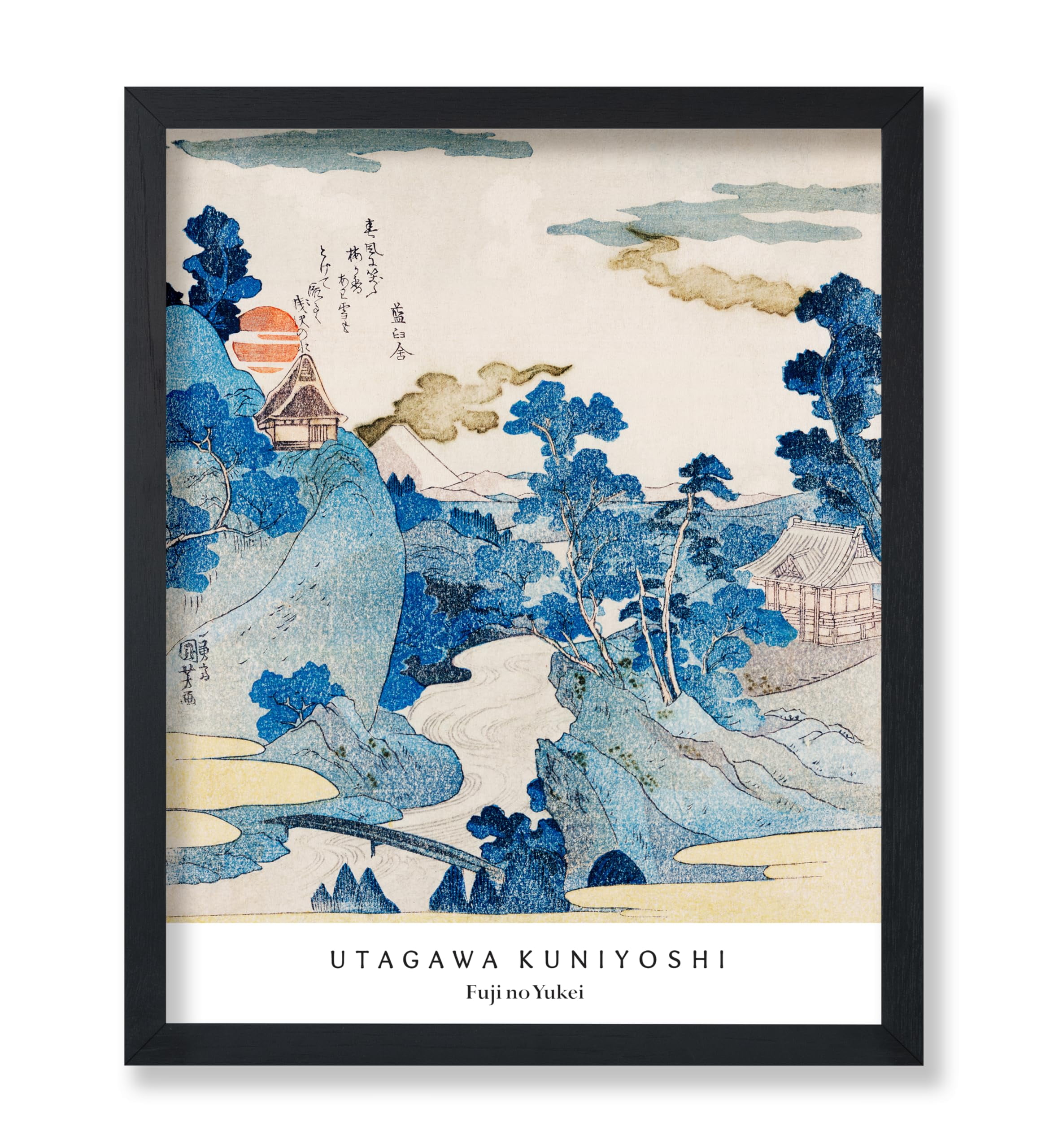 Poster Master Vintage Traditional Poster - Illustration Print - Fuji no ...