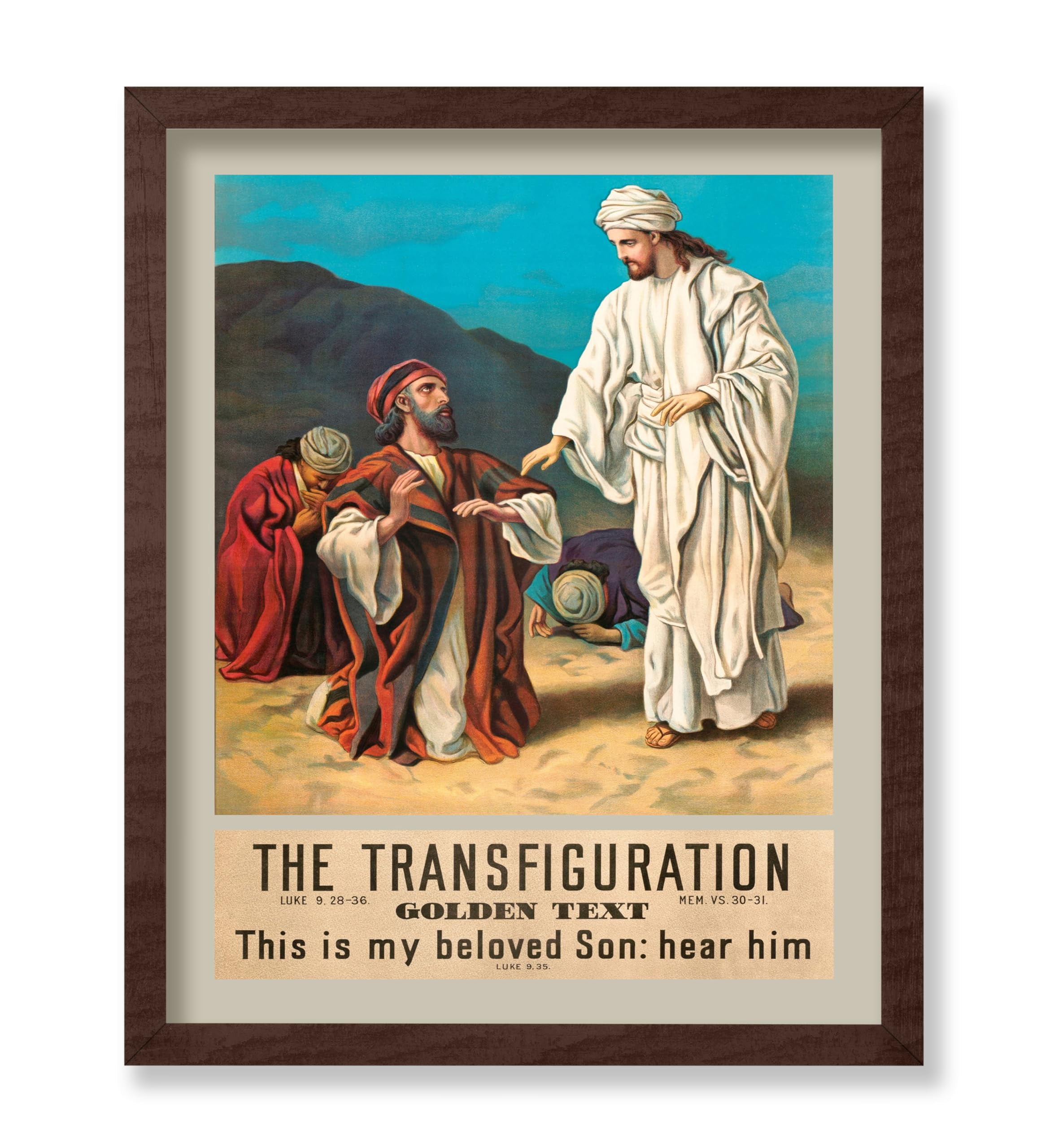 Poster Master Vintage The Transfiguration Poster - Retro Jesus Christ ...