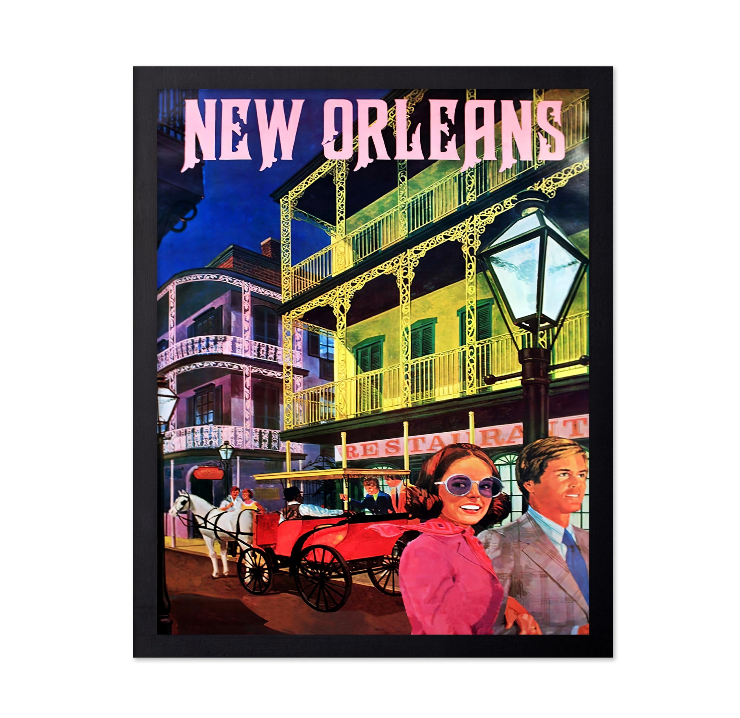 Poster Master Vintage Travel Poster - Retro New Orleans Print ...