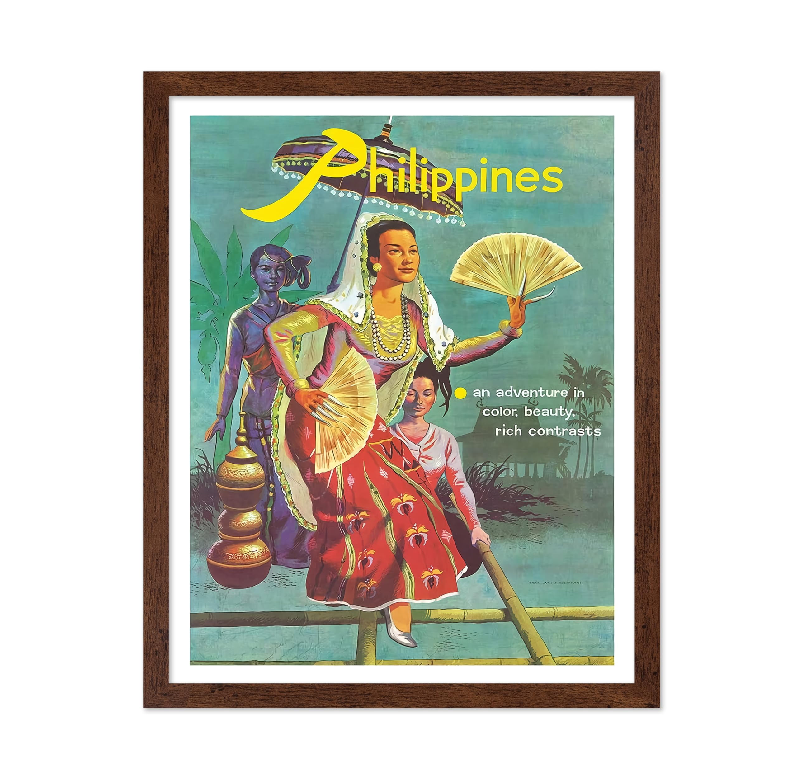 Poster Master Vintage Travel Poster - Retro Philippines Print ...