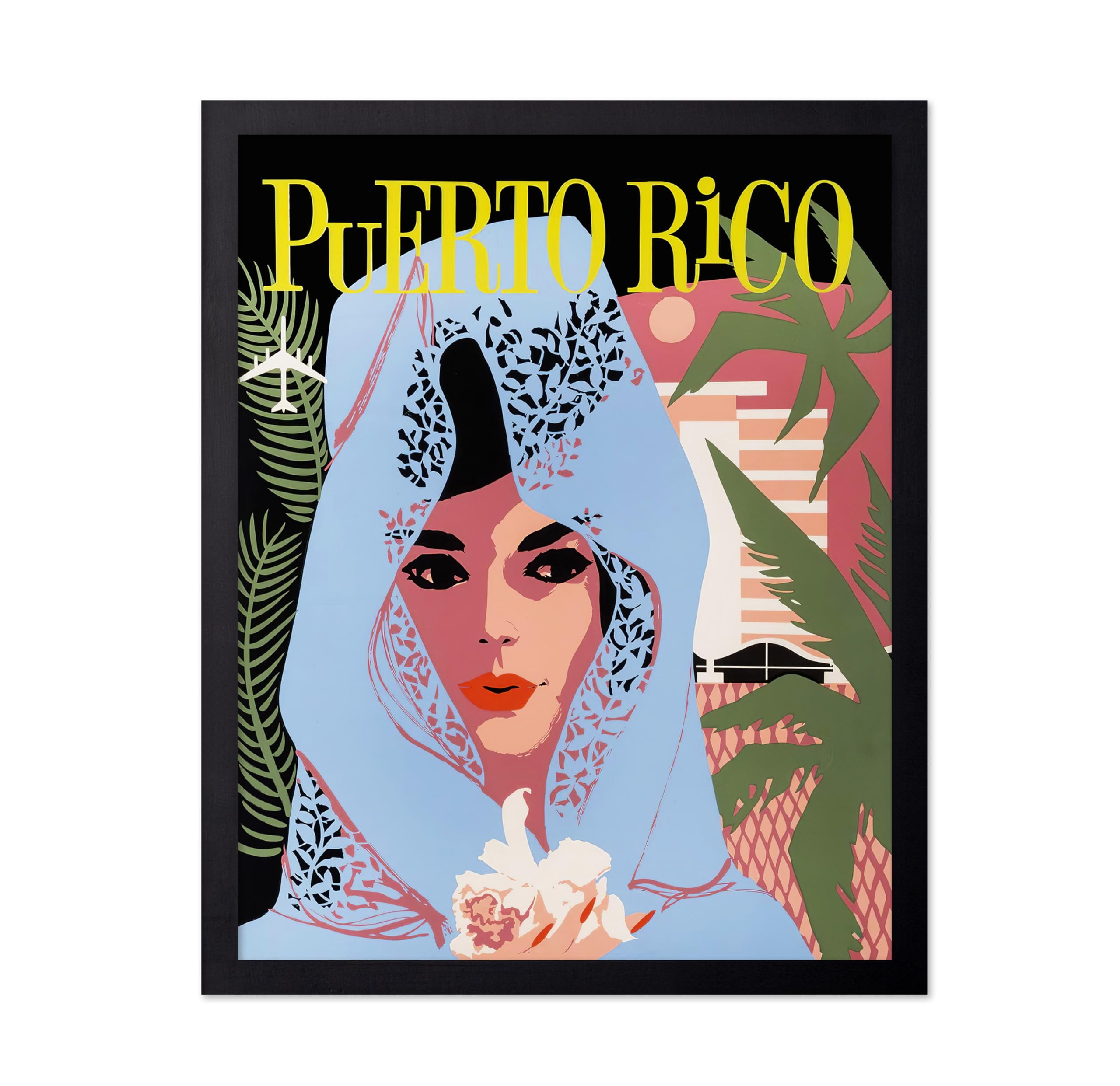Poster Master Vintage Travel Poster - Retro Puerto Rico Print - Woman ...