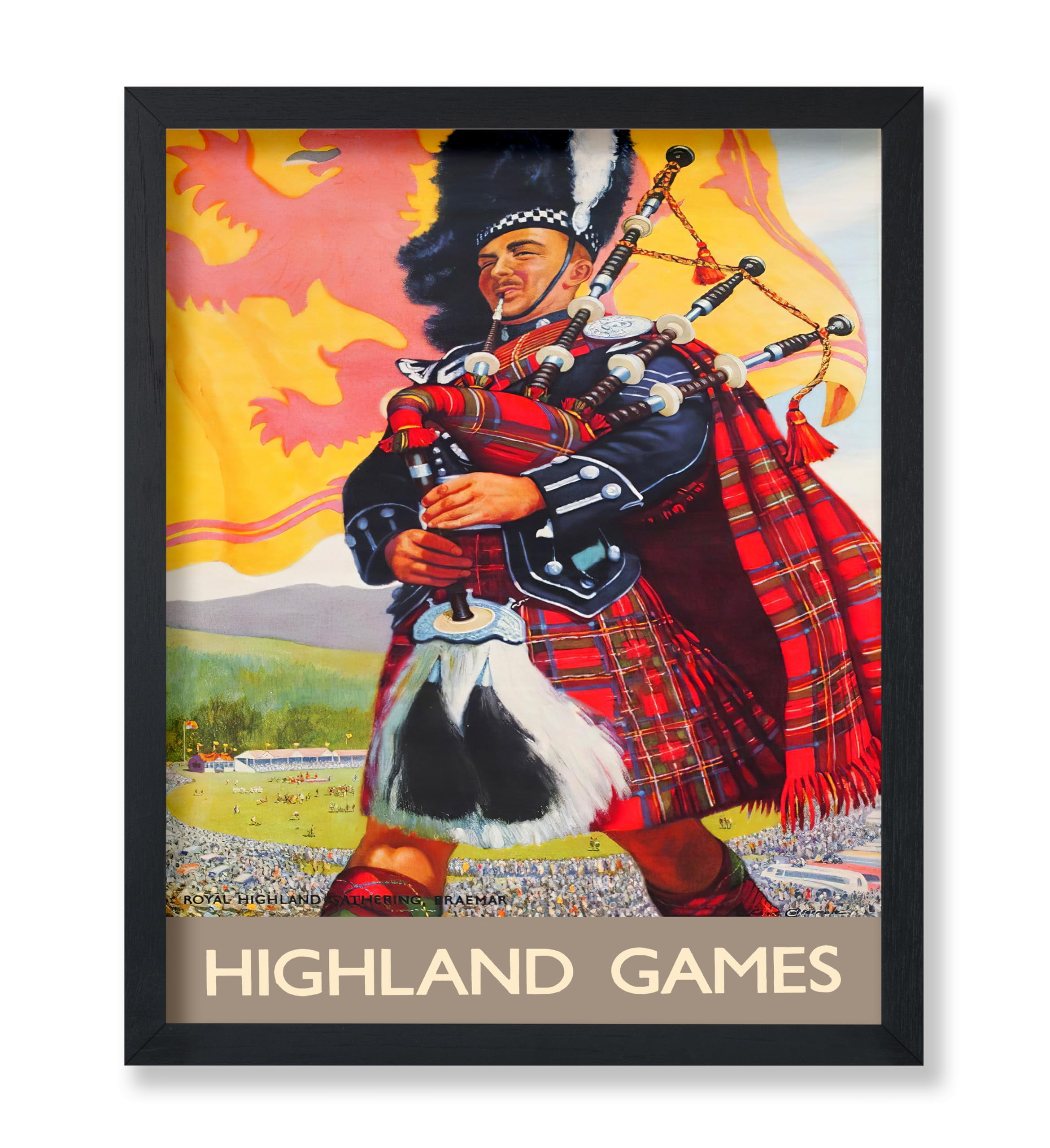 Poster Master Vintage Travel Poster - Retro Scotland Print - Highland ...