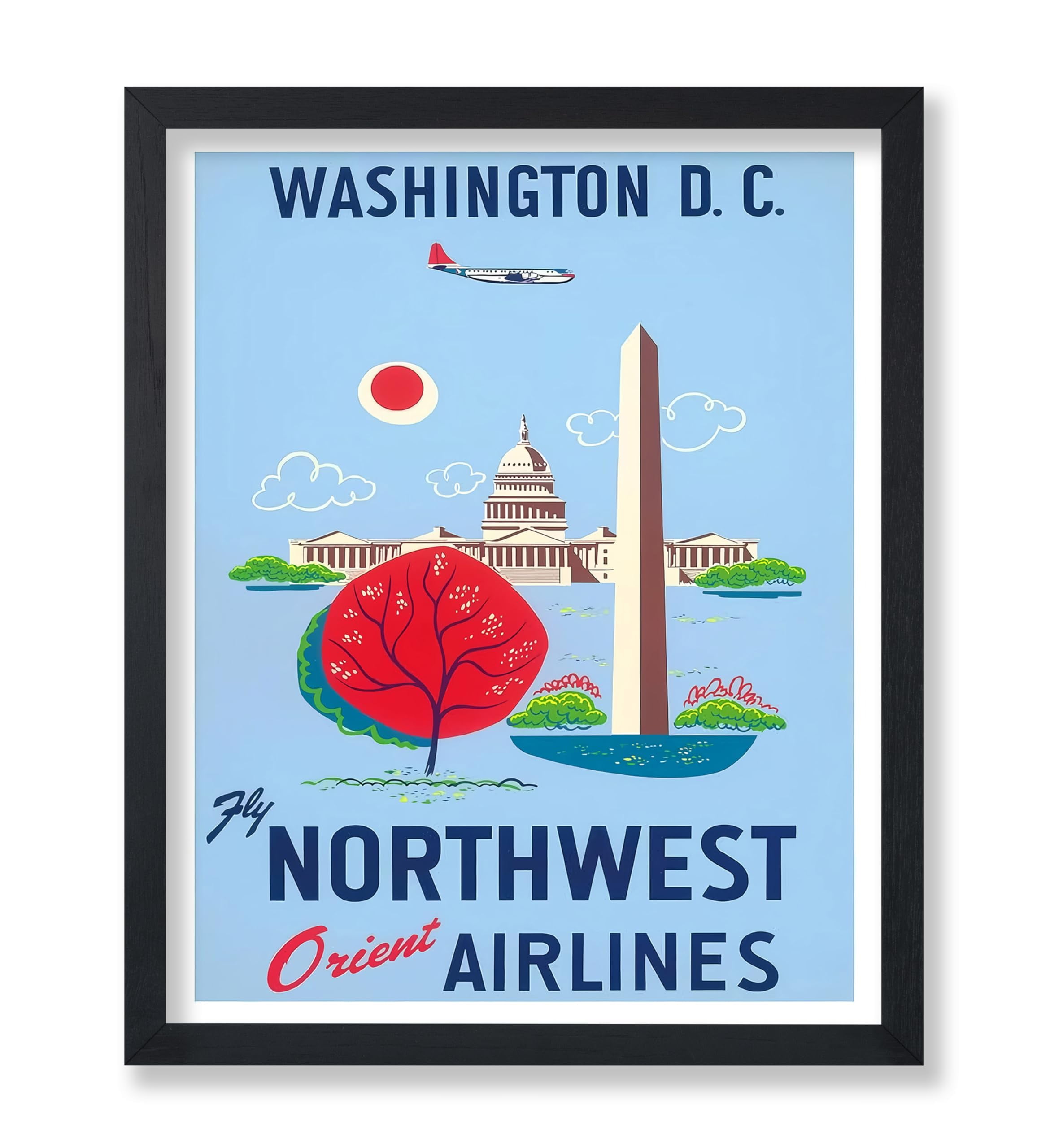 Poster Master Vintage Travel Poster - Retro Washington D.C. Print ...
