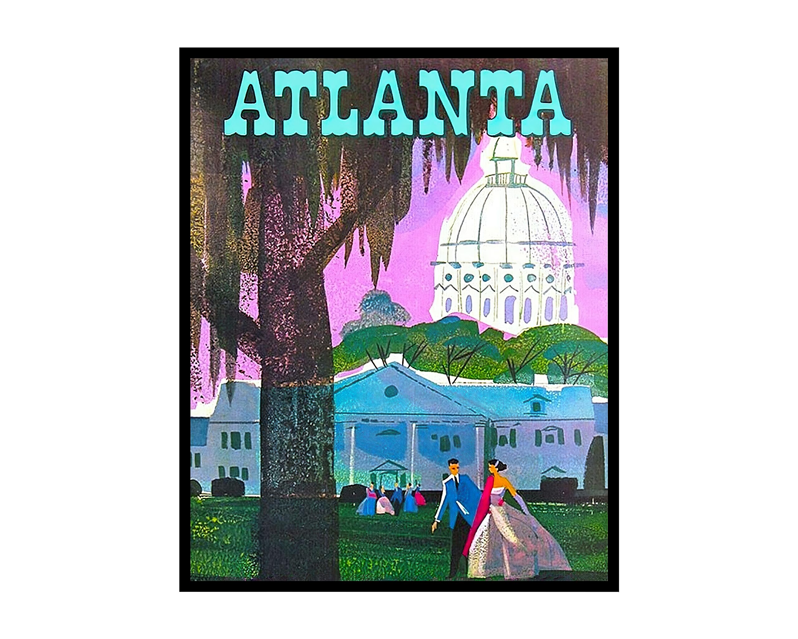 Poster Master Vintage Travel Poster - Retro Atlanta Print - Atlanta ...