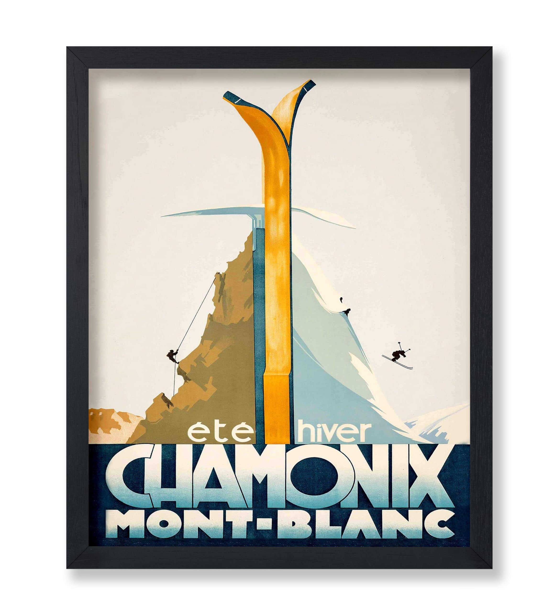 Poster Master Vintage Travel Poster - Retro Chamonix Mont Blanc France ...