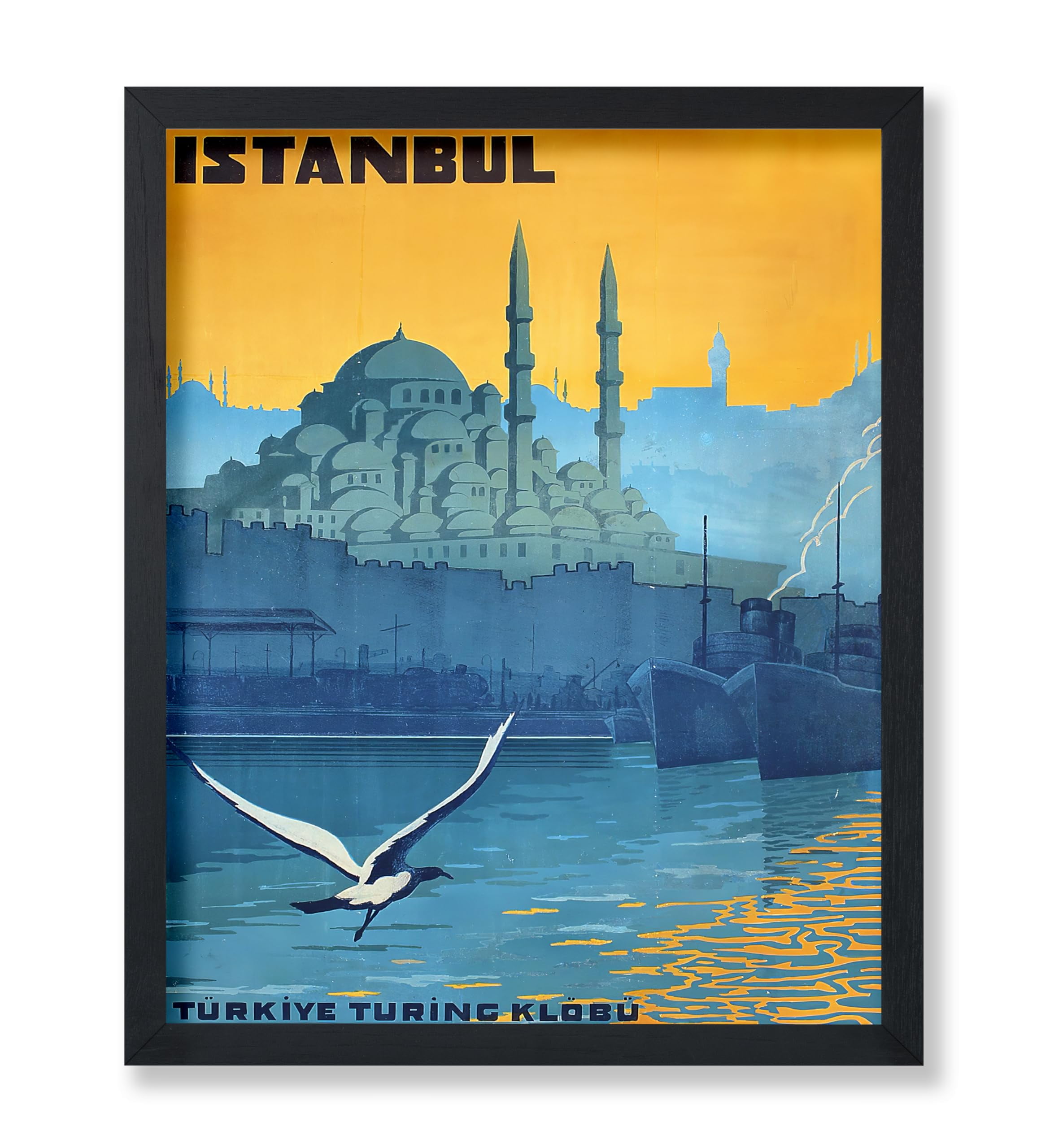 Poster Master Vintage Travel Poster - Retro Istanbul Print - Turkey Art ...