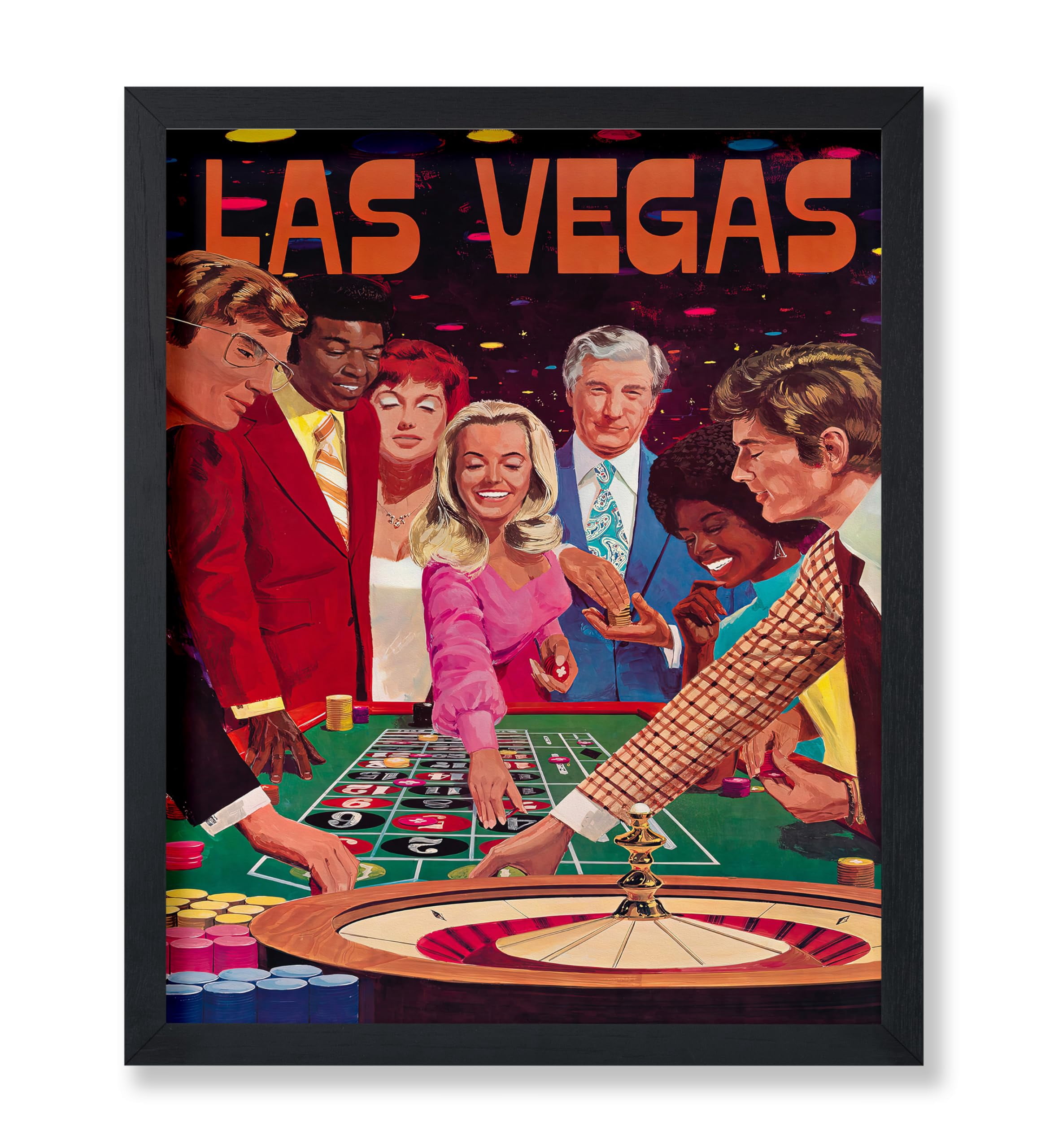 Poster Master Vintage Travel Poster - Retro Las Vegas Print - Casino ...
